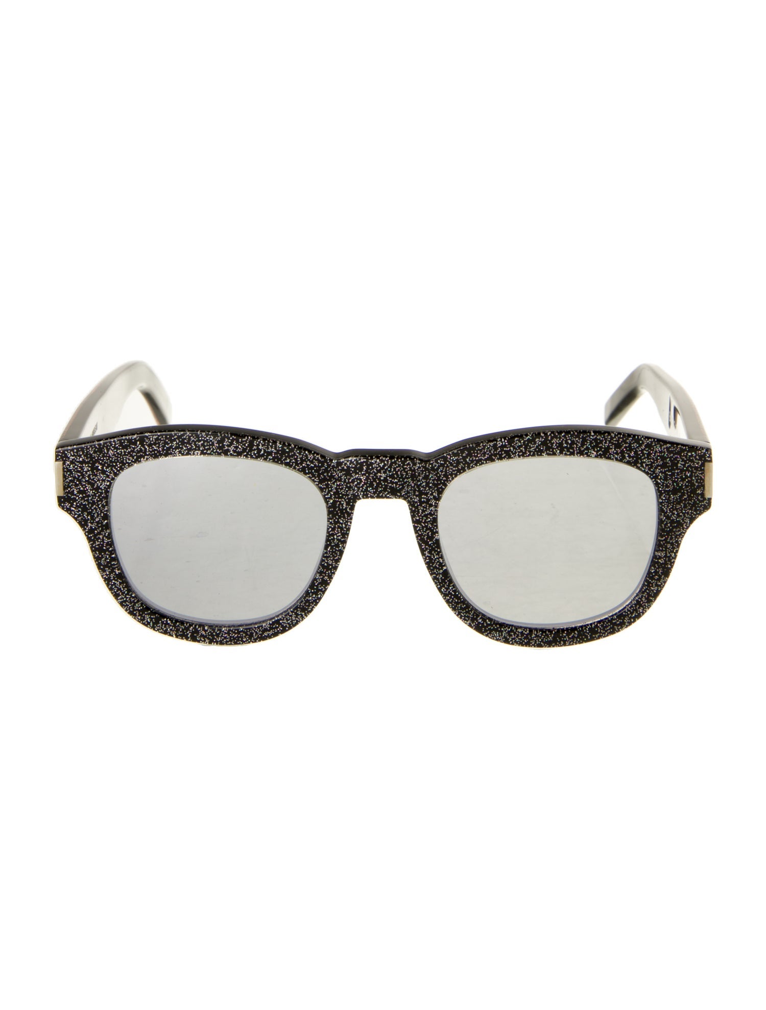 Saint Laurent Wayfarer Mirrored Sunglasses - Black Sunglasses ...