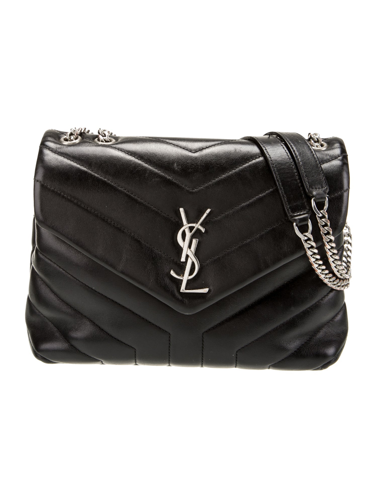 Saint Laurent Leather LouLou - Black Shoulder Bags, Handbags ...