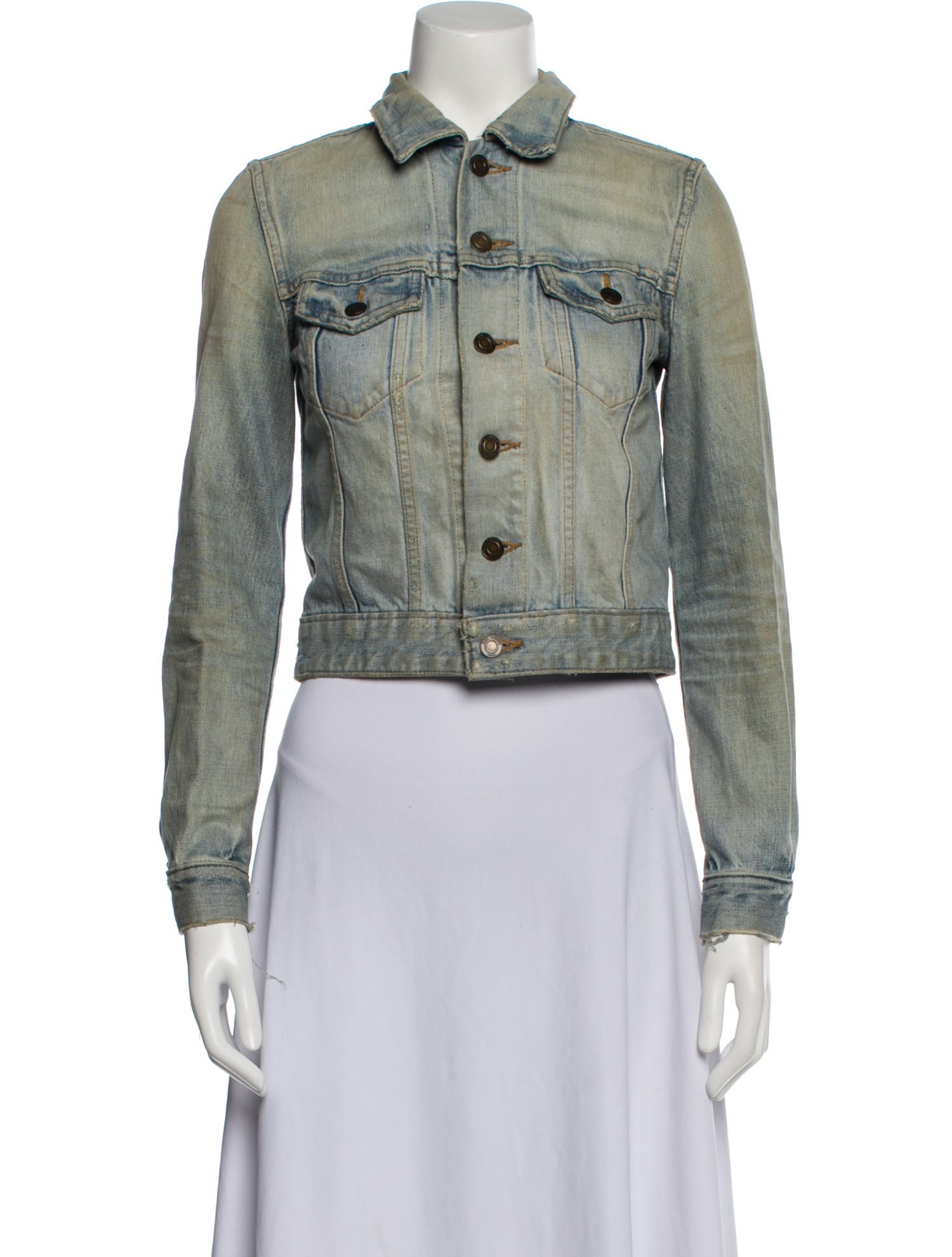 Saint Laurent Denim Jacket - Blue Jackets, Clothing - SNT375122 | The ...