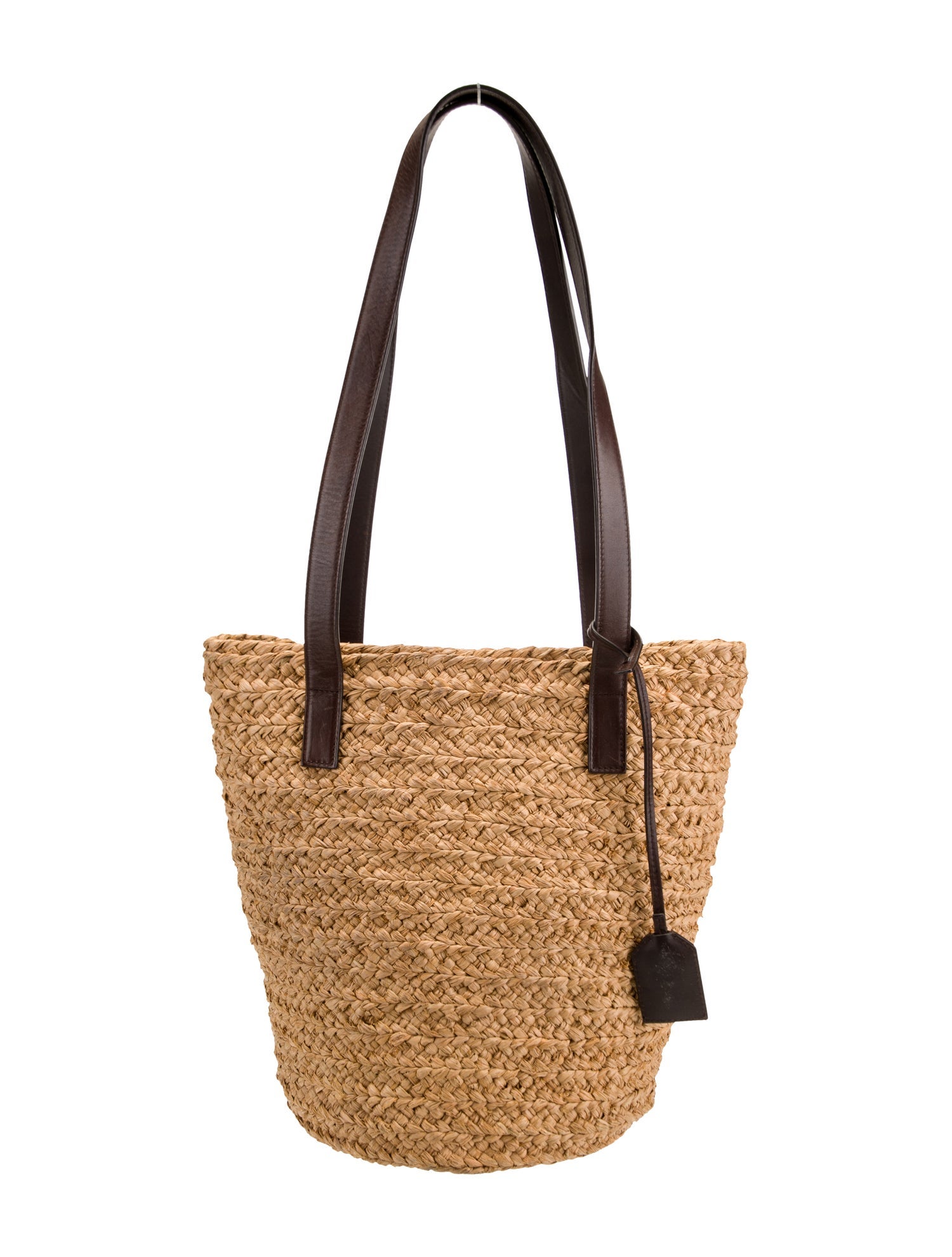 Saint Laurent Raffia Panier - Brown Totes, Handbags - SNT375731 | The ...
