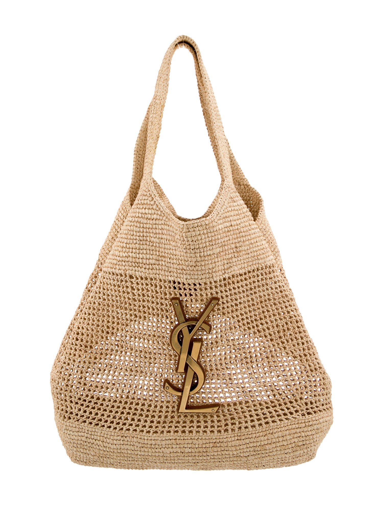 Saint Laurent Raffia Icare Maxi 2023 - Neutrals Hobos, Handbags ...