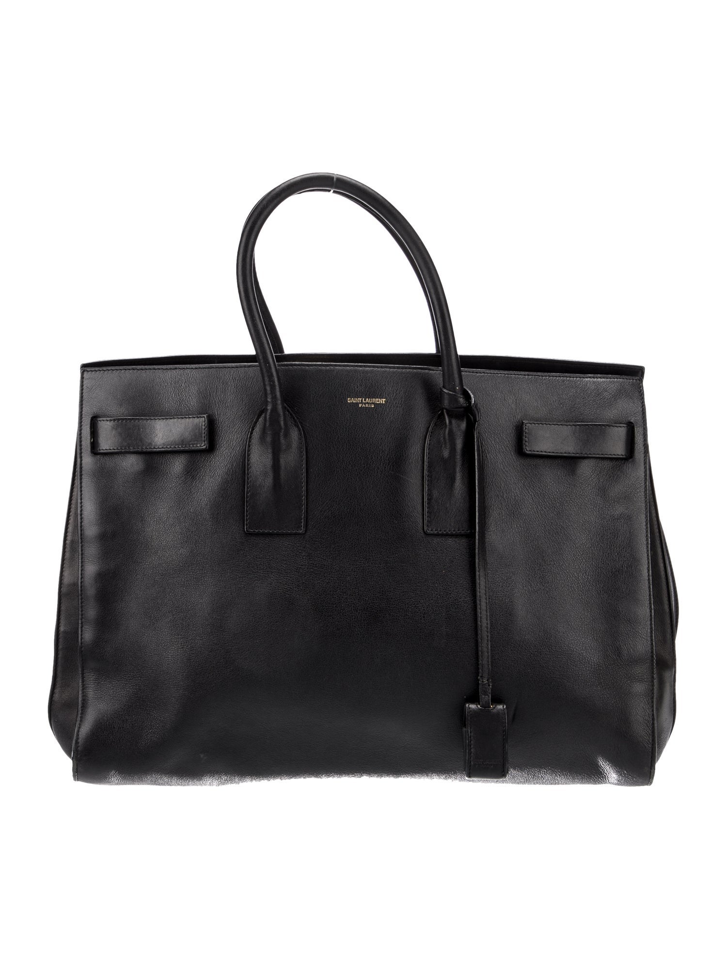 Saint Laurent Leather Sac De Jour - Black Totes, Handbags - SNT398133 ...