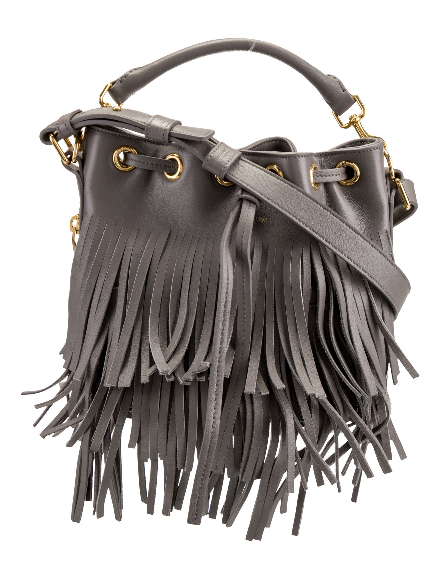 Saint Laurent Leather Emmanuelle - Grey Crossbody Bags, Handbags ...