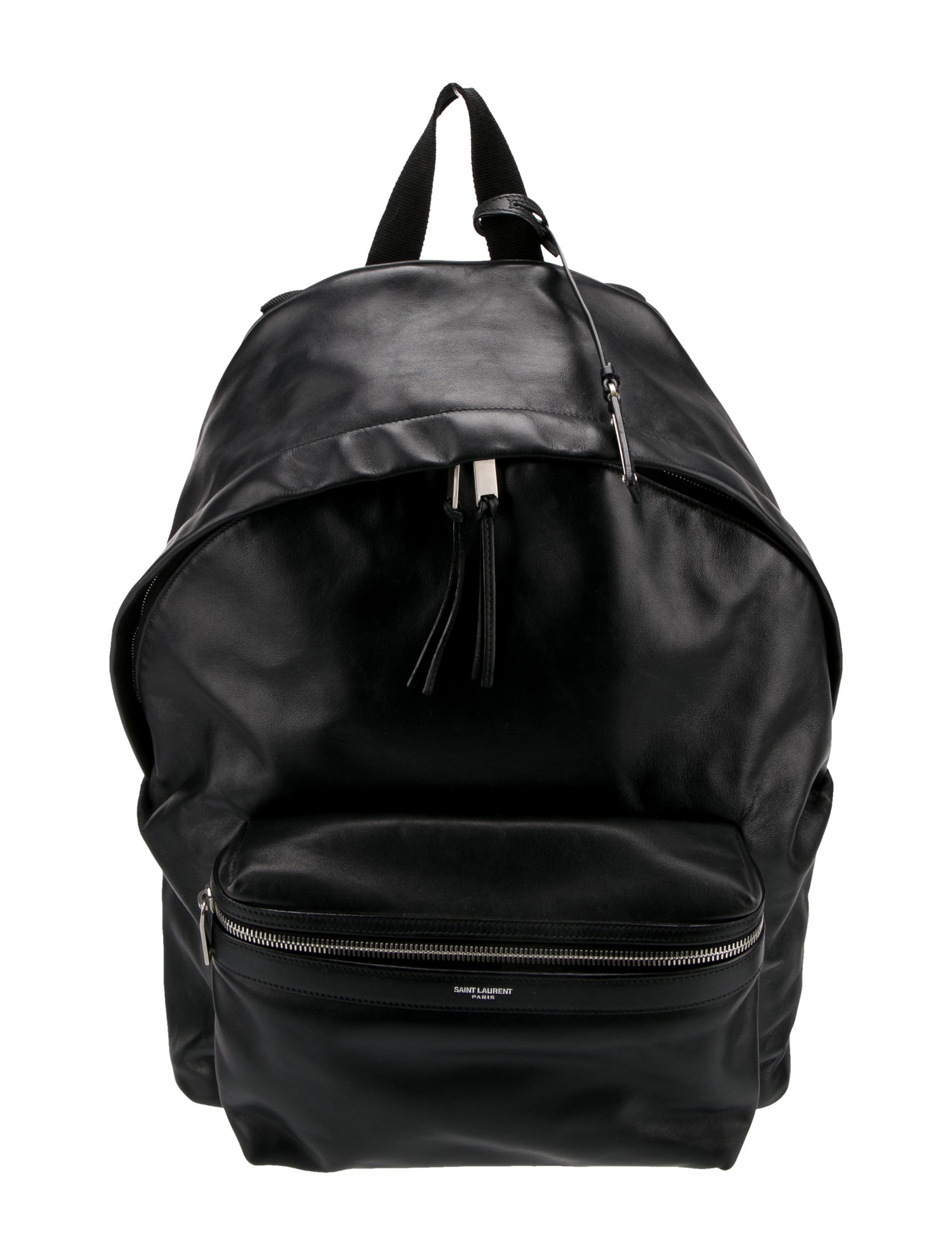 Saint Laurent Leather Backpack - Black Backpacks, Bags - SNT409005 ...