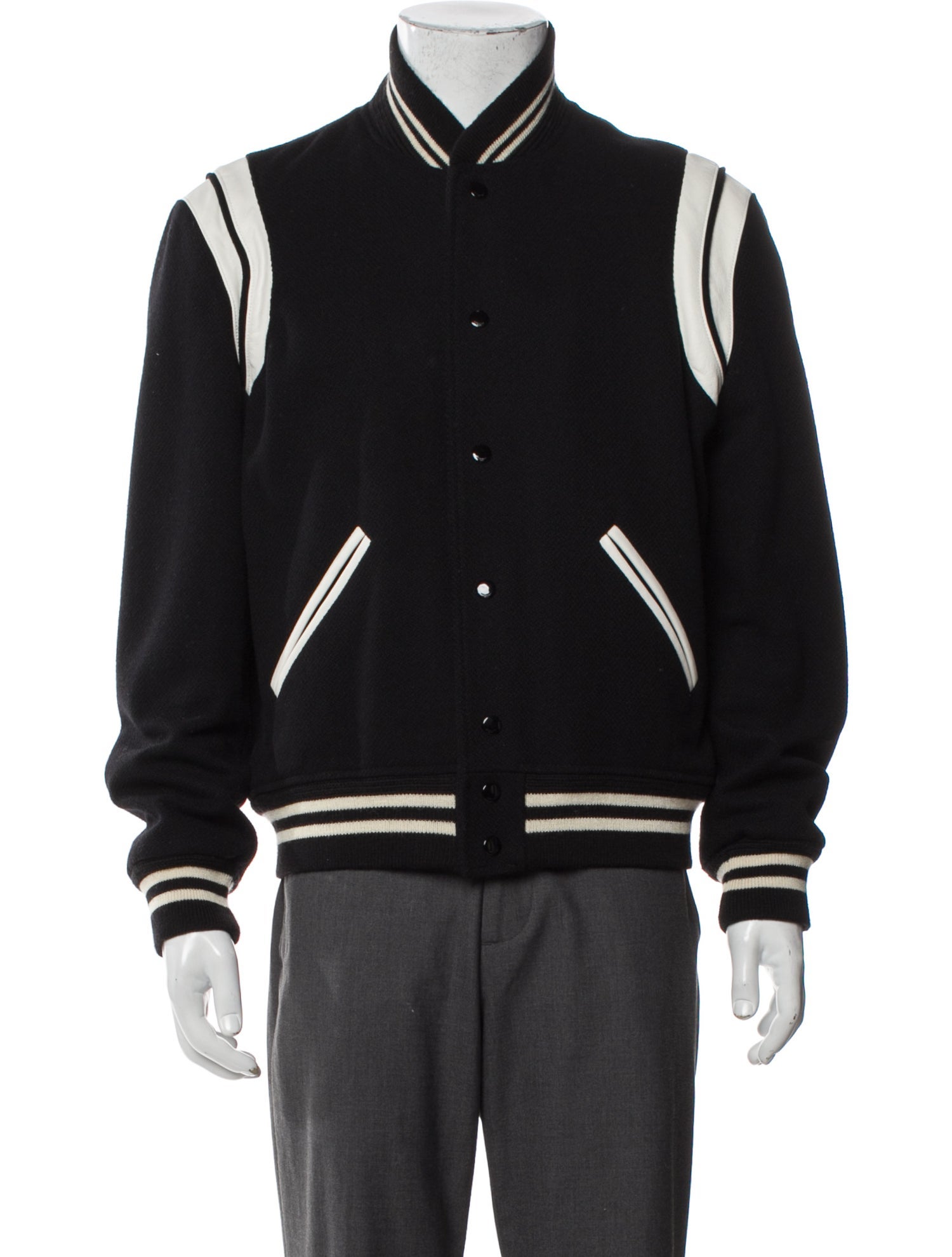 Saint Laurent 2019 Teddy Varsity Jacket - Black Outerwear, Clothing ...