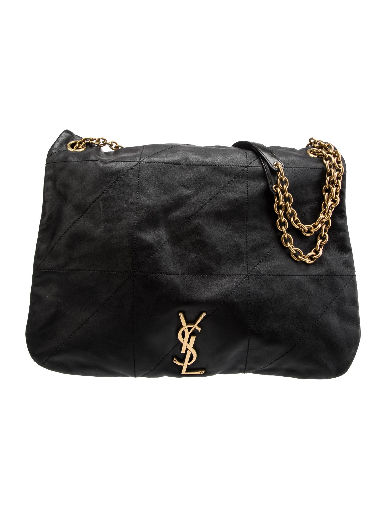 Saint Laurent Lambskin Monogram Jamie 4.3 Large 2023 - Black Shoulder ...