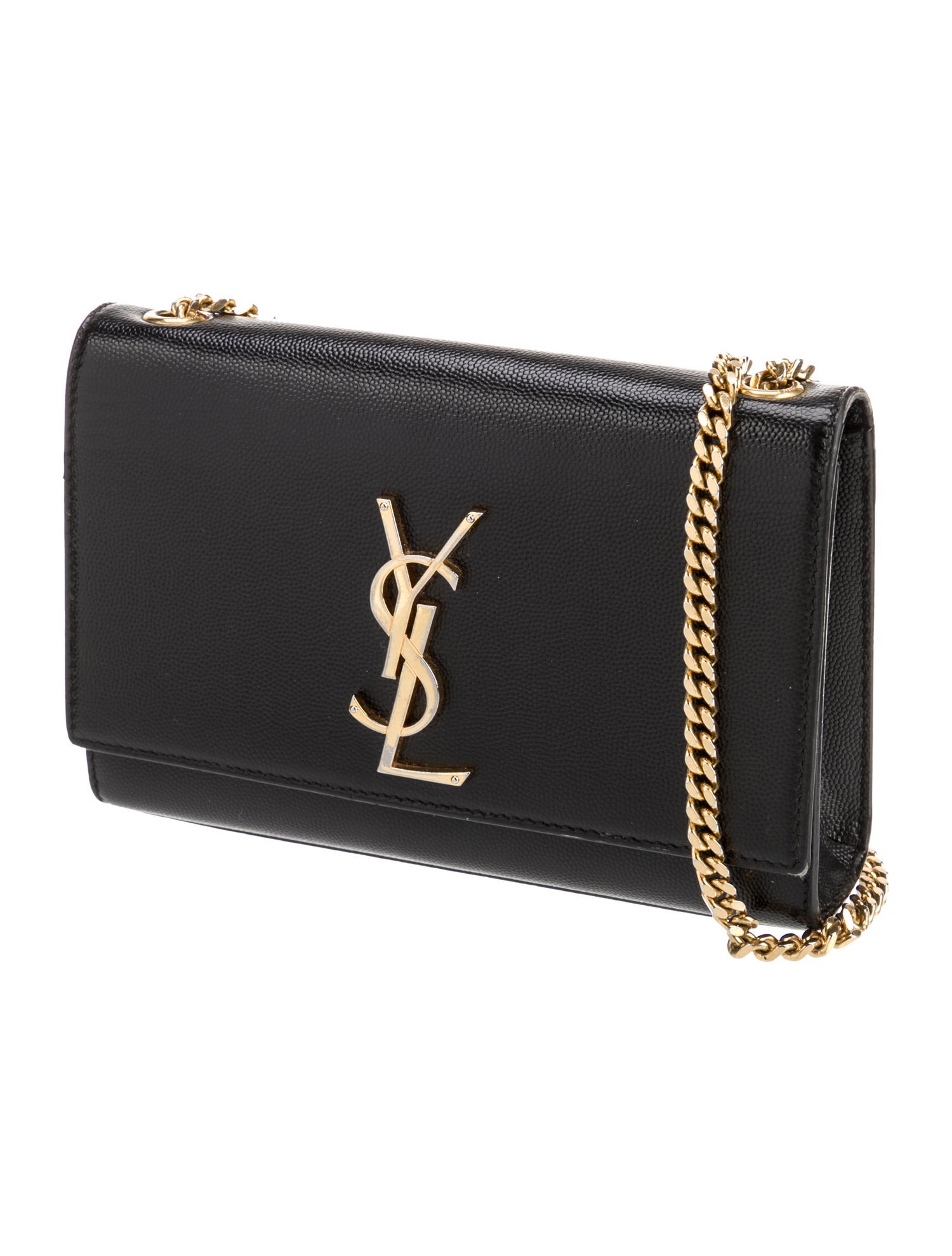 Saint Laurent Leather Kate Small - Black Crossbody Bags, Handbags ...
