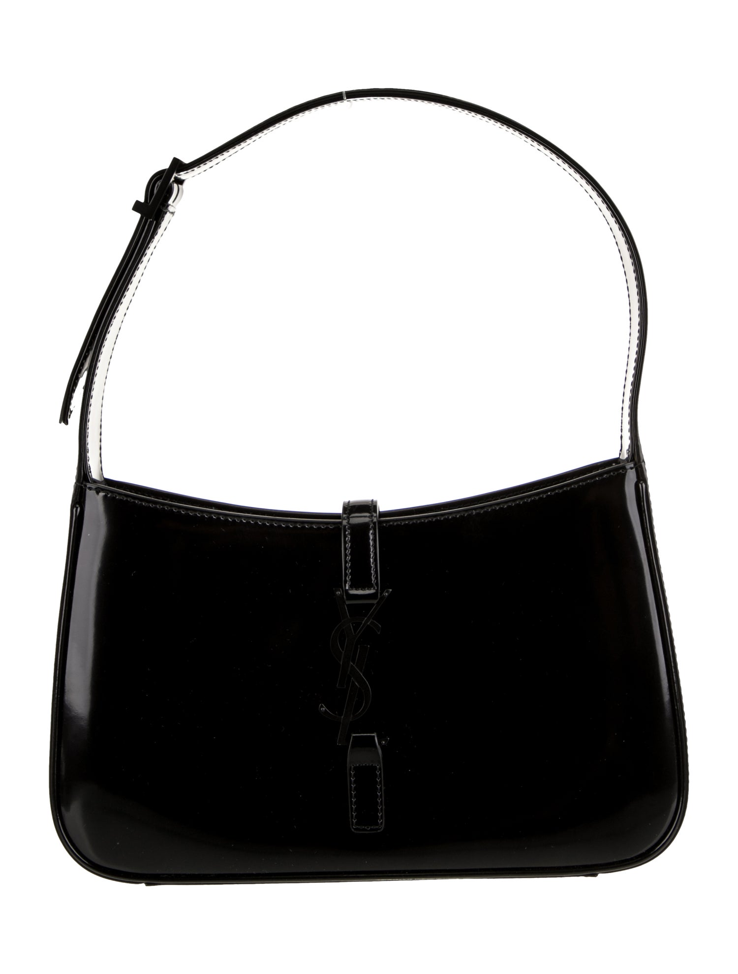 Saint Laurent Patent Leather Le 5 à 7 2023 - Black Hobos, Handbags ...