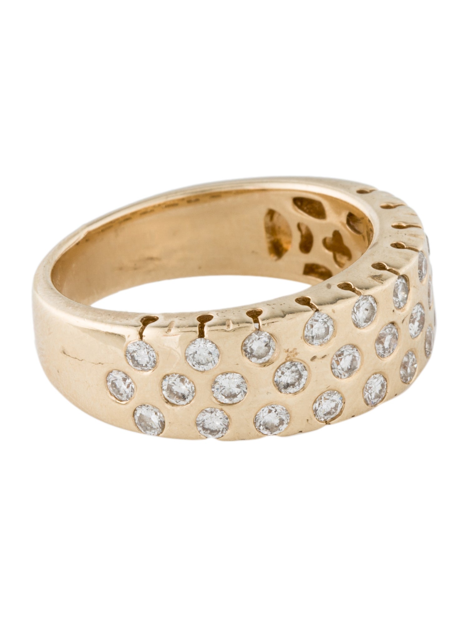 Sonia Bitton 14K Diamond Band - 14K Yellow Gold Band, Rings - SOB20858 ...