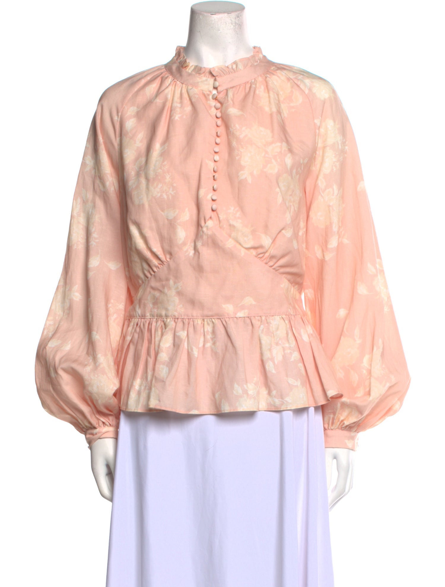 Sophia Kokosalaki Striped Mock Neck Blouse - Pink Tops, Clothing - SOH20274 | The RealReal