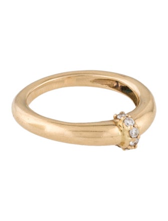 Sophie Ratner 14K Diamond Domed Ring - 14K Yellow Gold Band, Rings ...