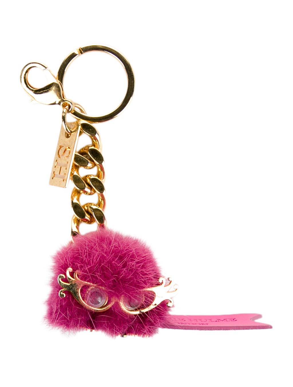 Sophie Hulme Mink Fur Keychain - Purple Keychains, Accessories ...