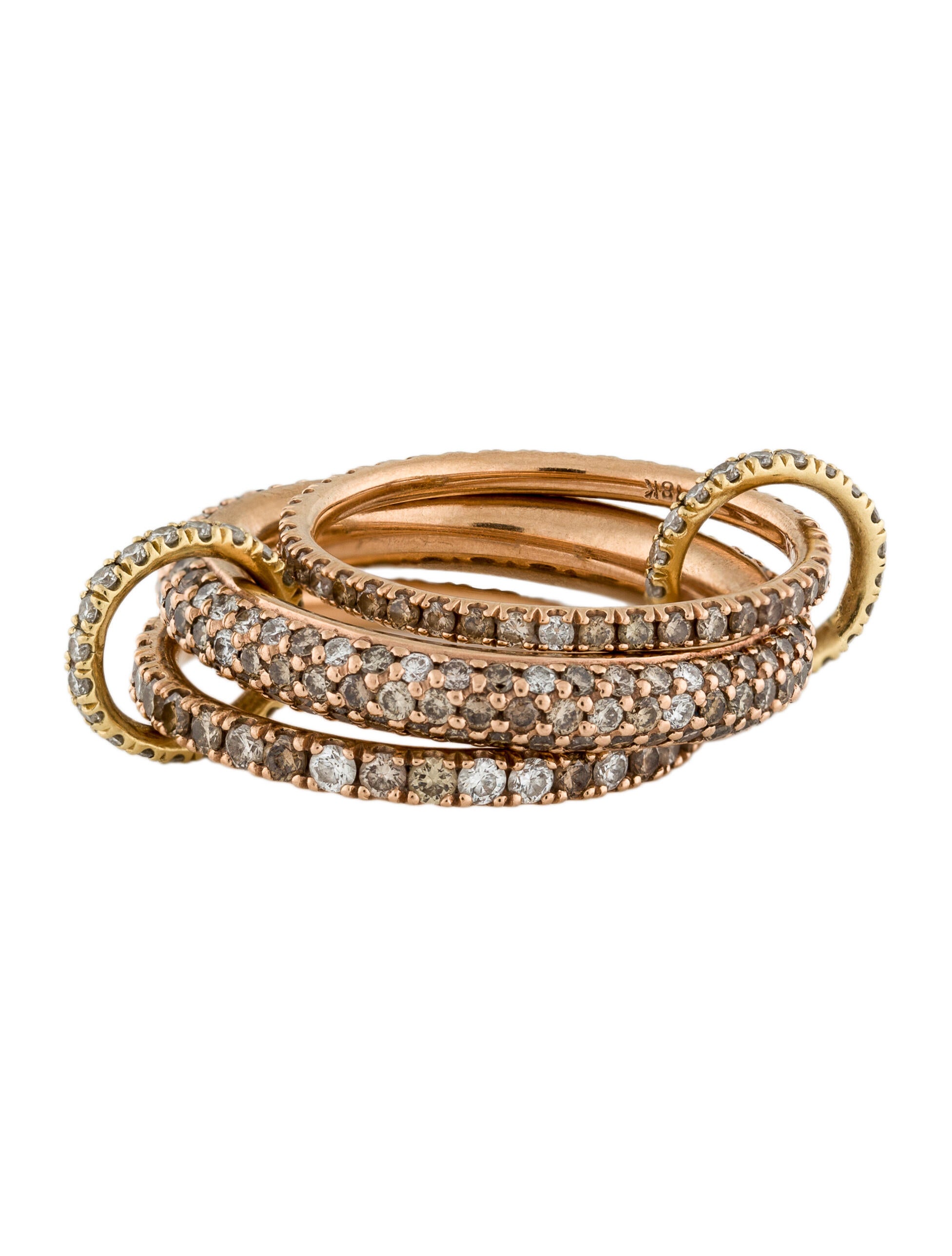 Spinelli Kilcollin 18K 2.80ctw Diamond Nova Rose Ring - 18K Yellow Gold ...