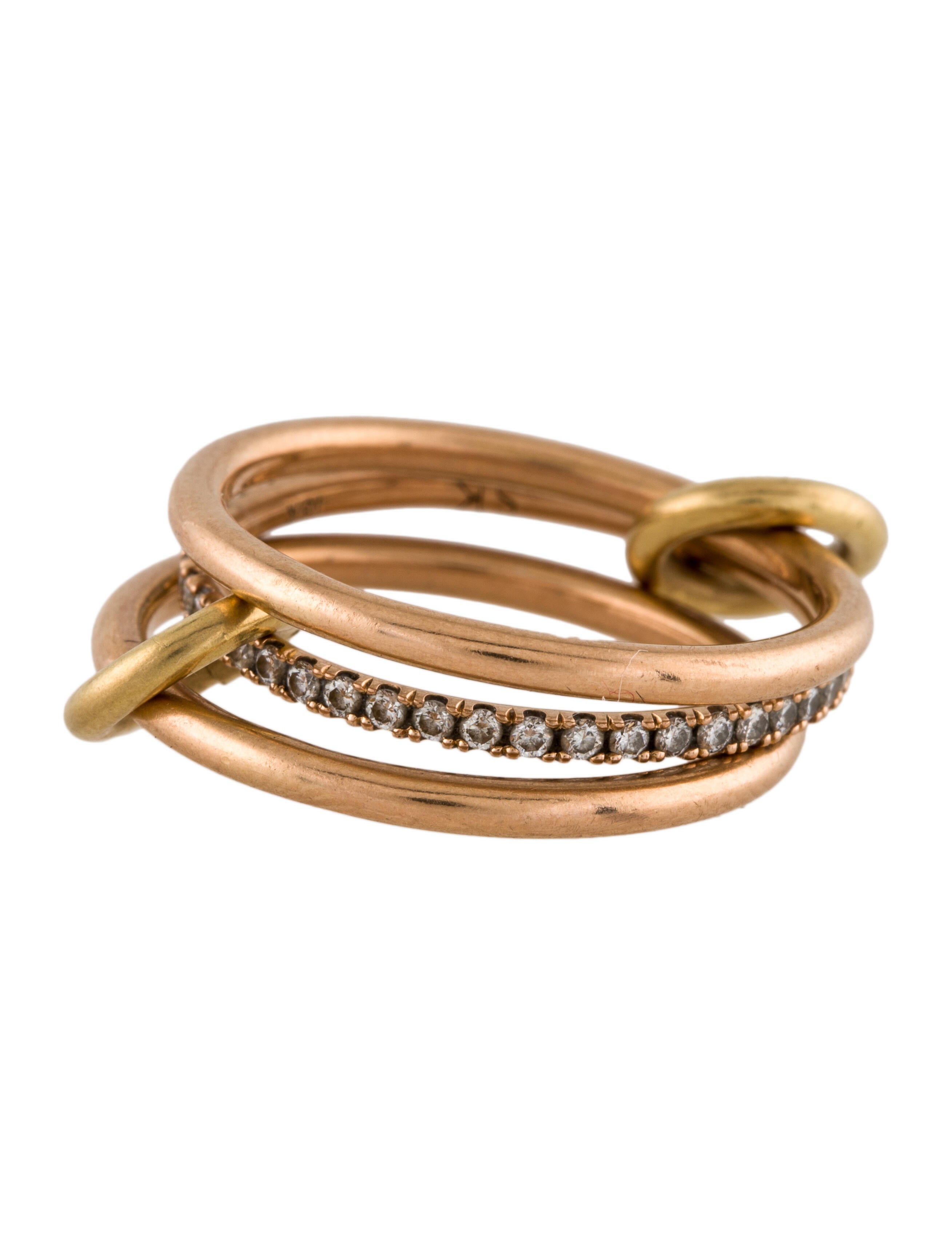 Spinelli Kilcollin 18K Diamond Sonny Ring - Rolling Ring, Rings ...