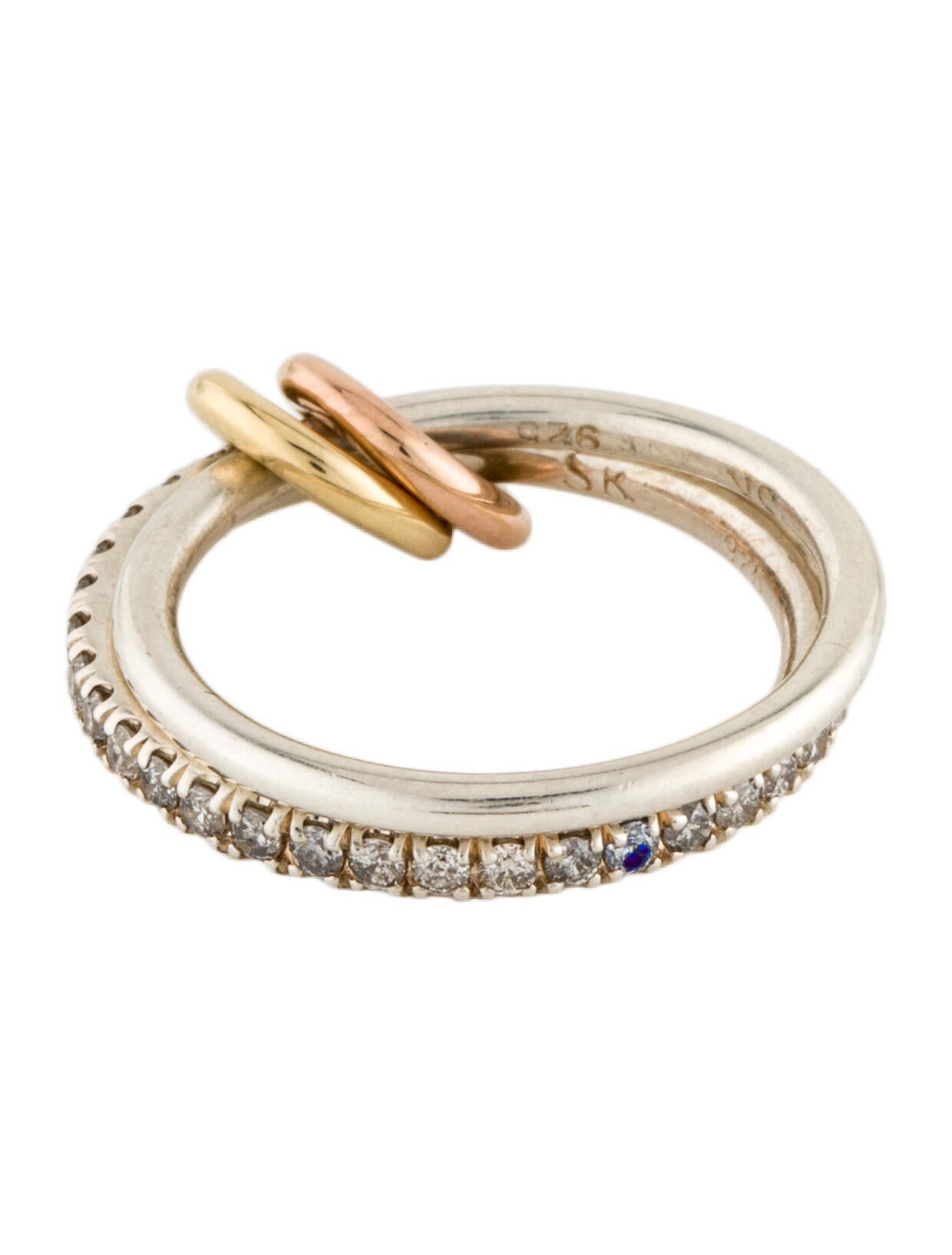 Spinelli Kilcollin Diamond Marigold Ring - 18K Yellow Gold Rolling Ring ...