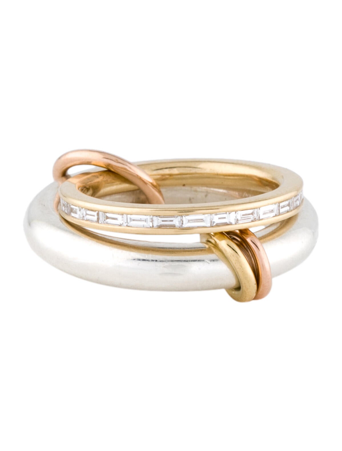 Spinelli Kilcollin Tri-Color Diamond Galaxy Ring - Rolling Ring, Rings ...