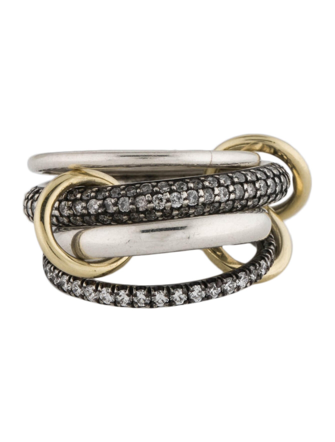 Spinelli Kilcollin Diamond Vega Ring - 18K Yellow Gold Band, Rings ...