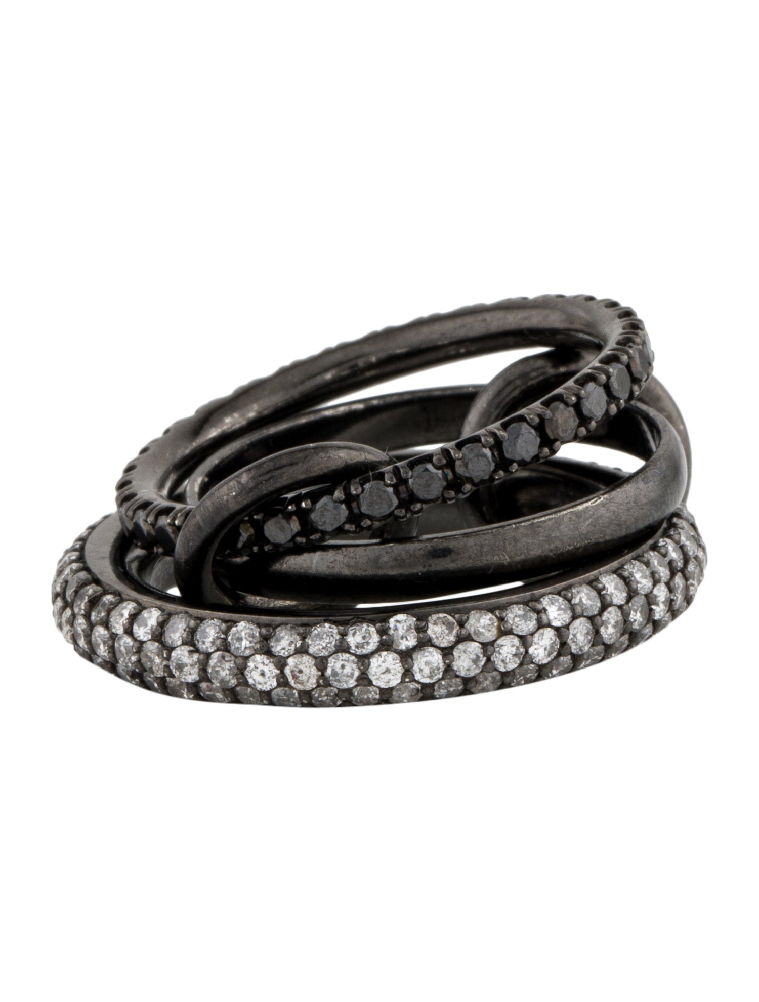 Spinelli Kilcollin Solaris Gris Pavé Noir Ring - Rolling Ring, Rings ...