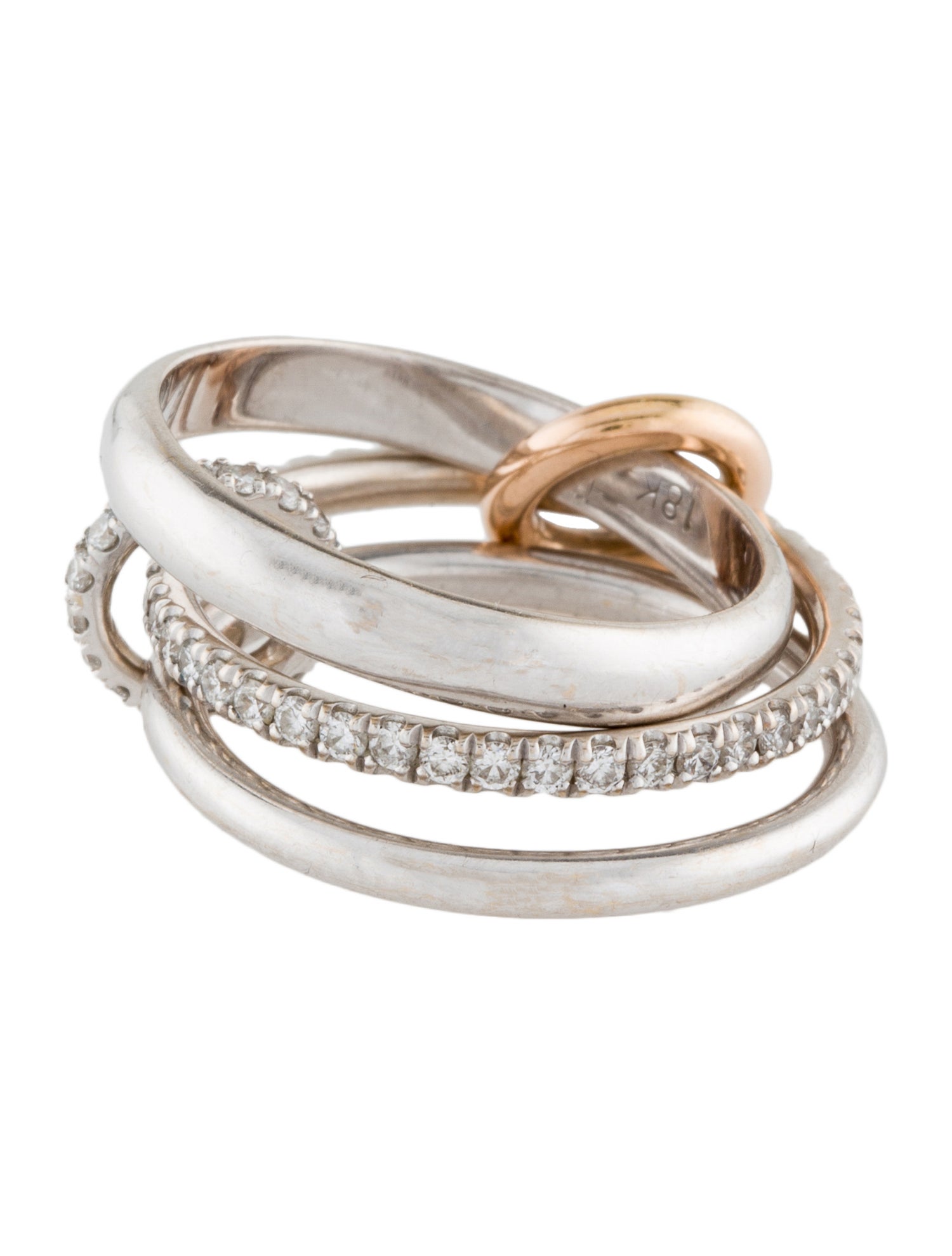 Spinelli Kilcollin 18K Diamond Sonny Ring - 18K Rose Gold Band, Rings ...