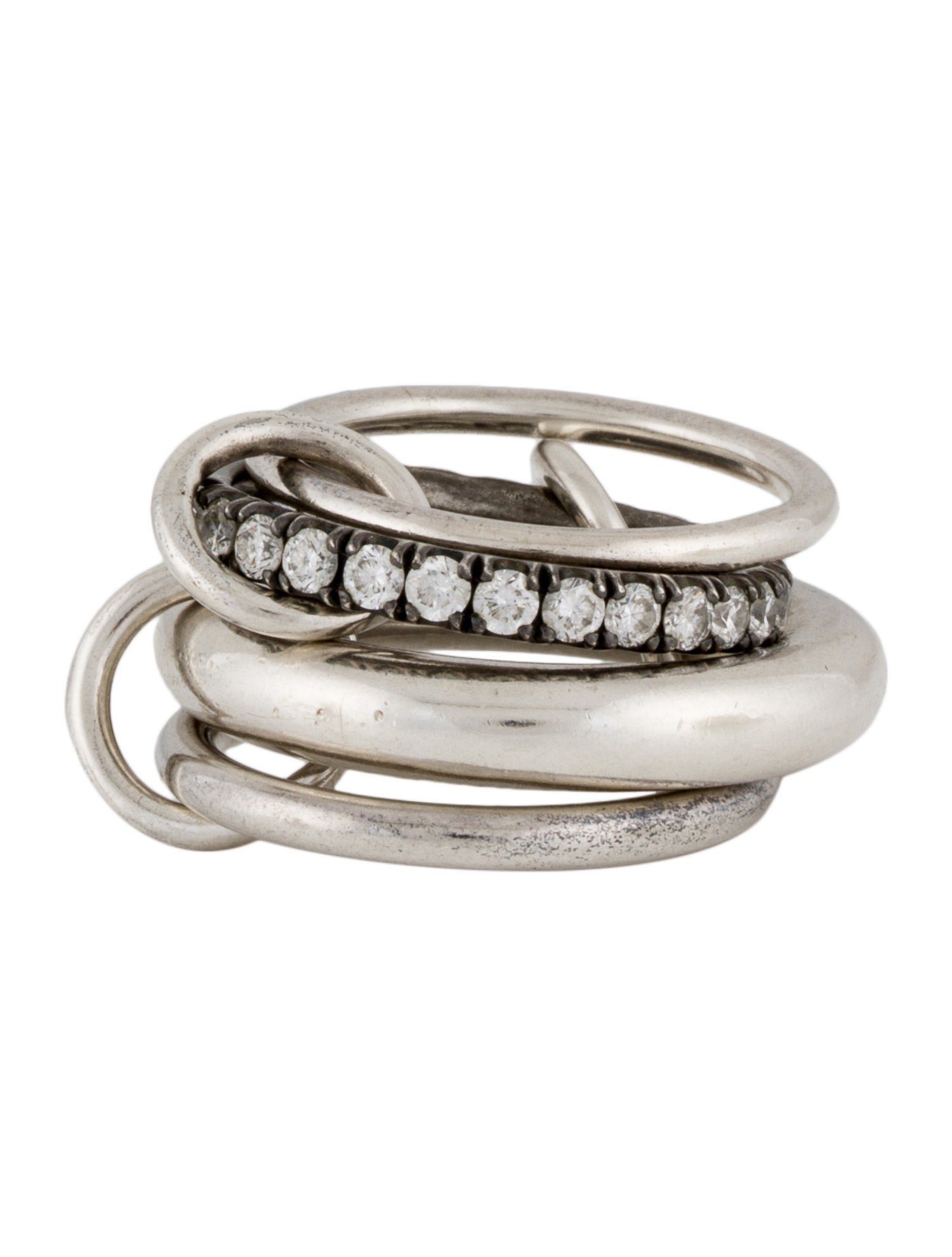 Spinelli Kilcollin Diamond Rolling Rings - Sterling Silver Rolling Ring ...