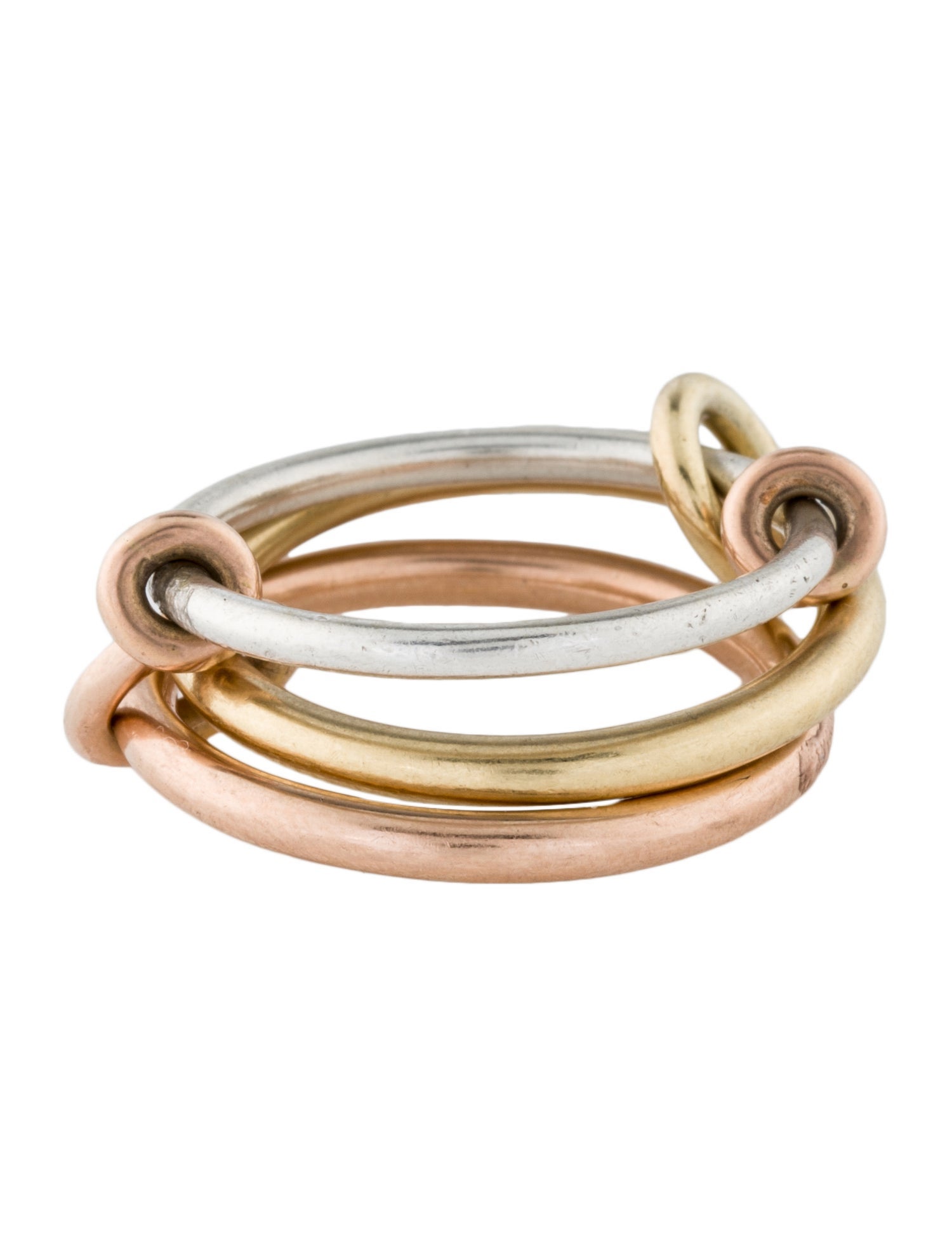 Spinelli Kilcollin 18K Tri-Color Raneth MX Ring - Rolling Ring, Rings ...