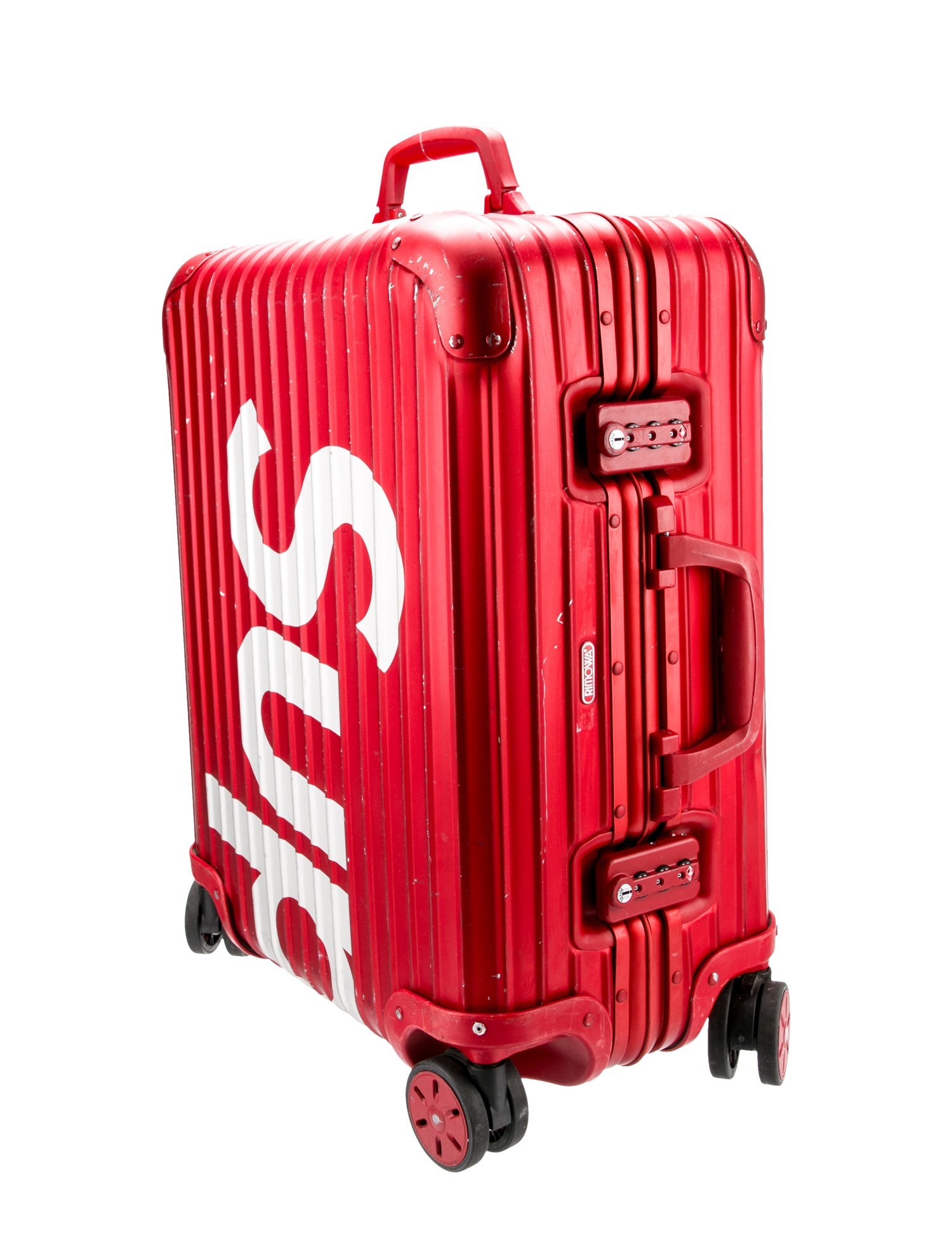 Supreme x Rimowa Topas Multiwheel 45L - Red - SPXRM20074 | The RealReal