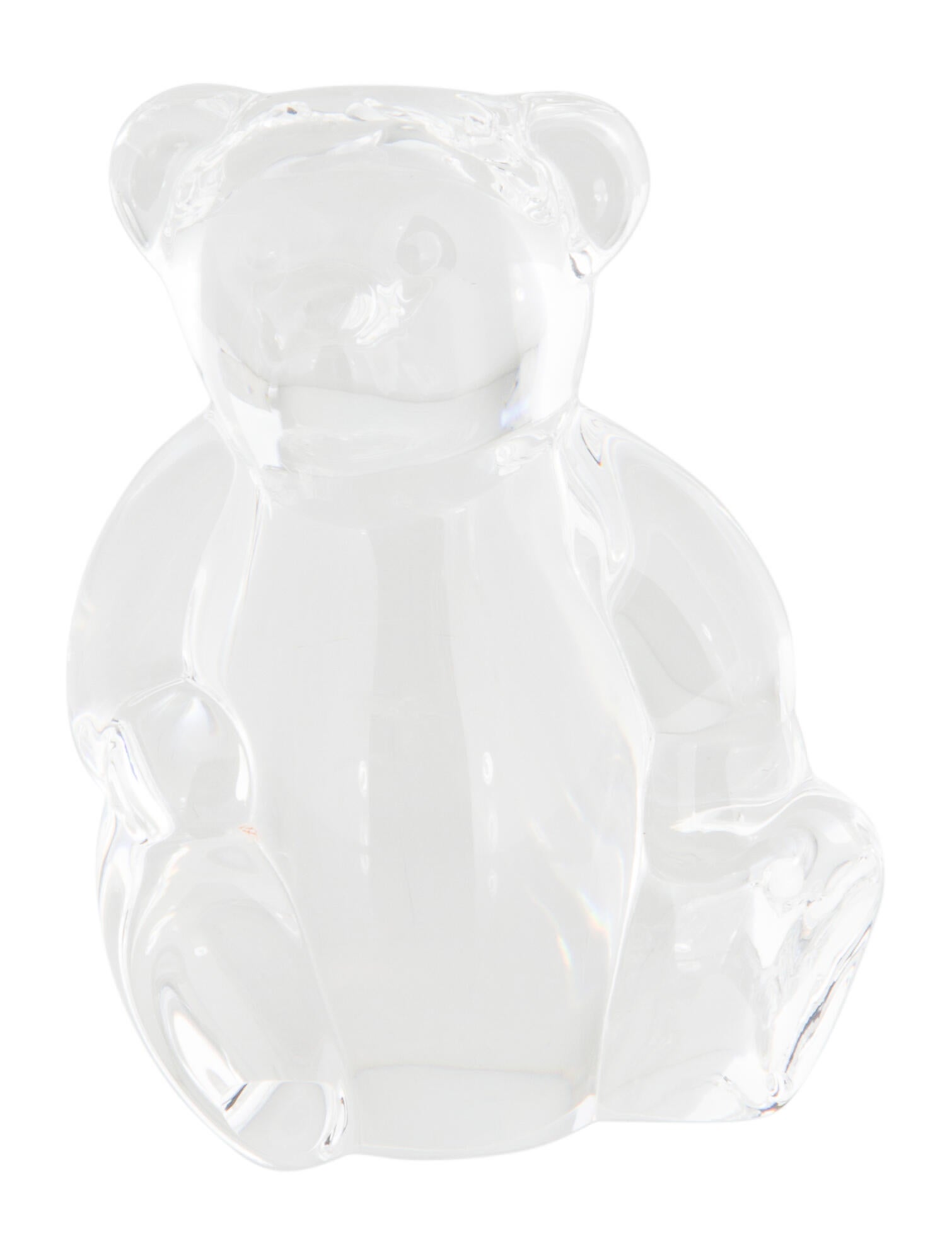 Steuben Teddy Bear Hand Cooler Figurine - Clear Decorative Accents ...