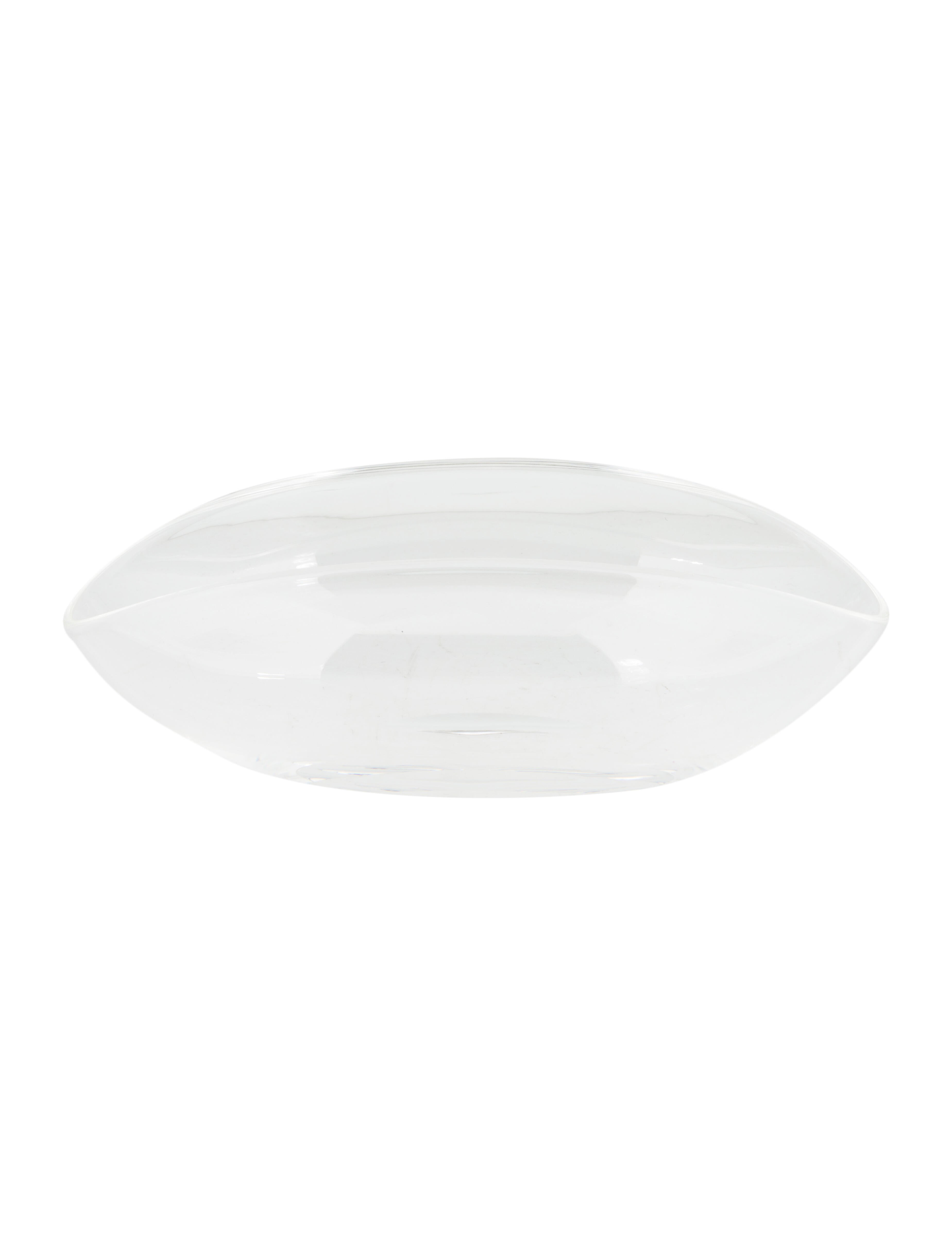 Steuben Crystal Folded Bowl - Clear Decorative Accents, Decor ...