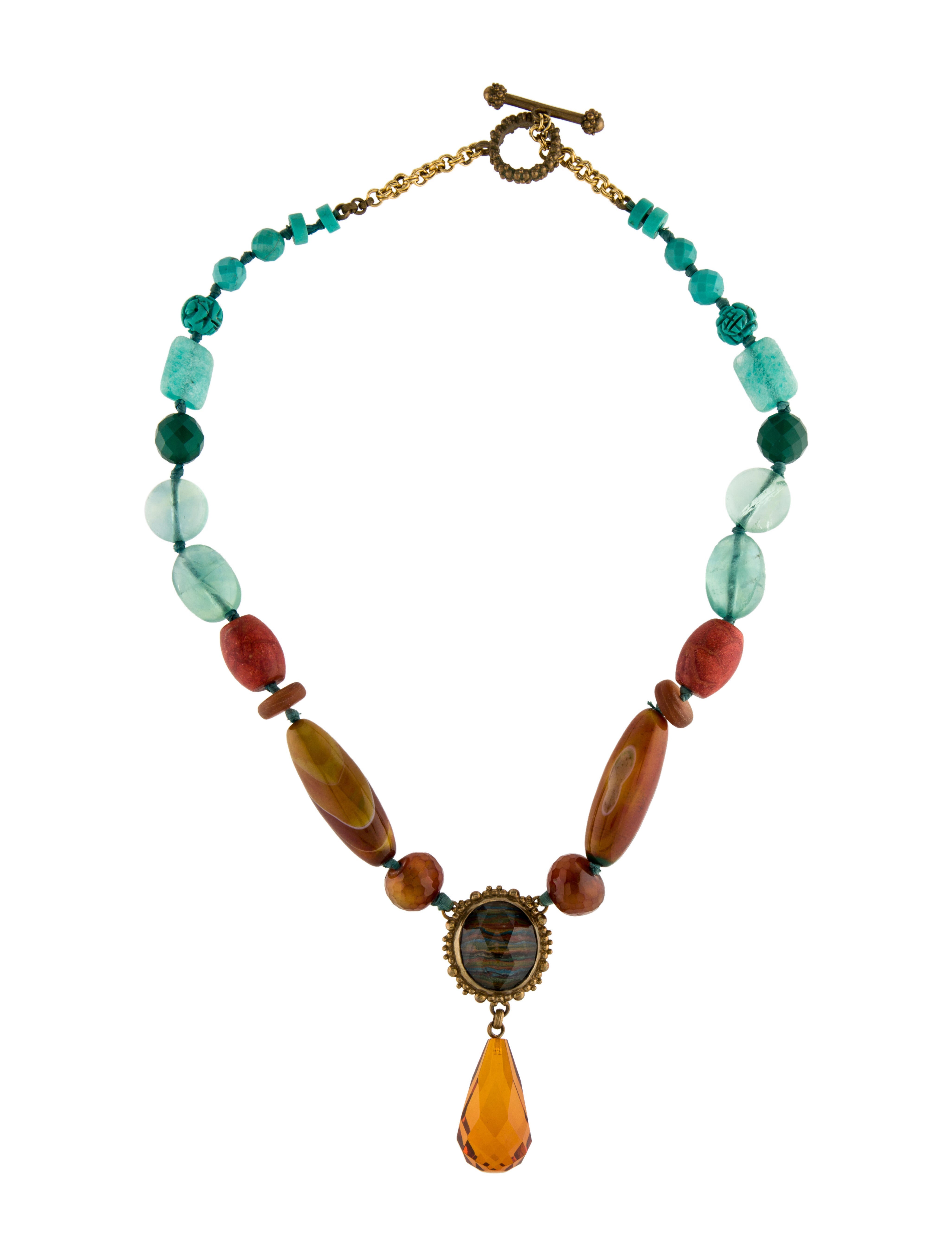 Stephen Dweck Pearl, Quartz & Shell Necklace - Sterling Silver Bead ...