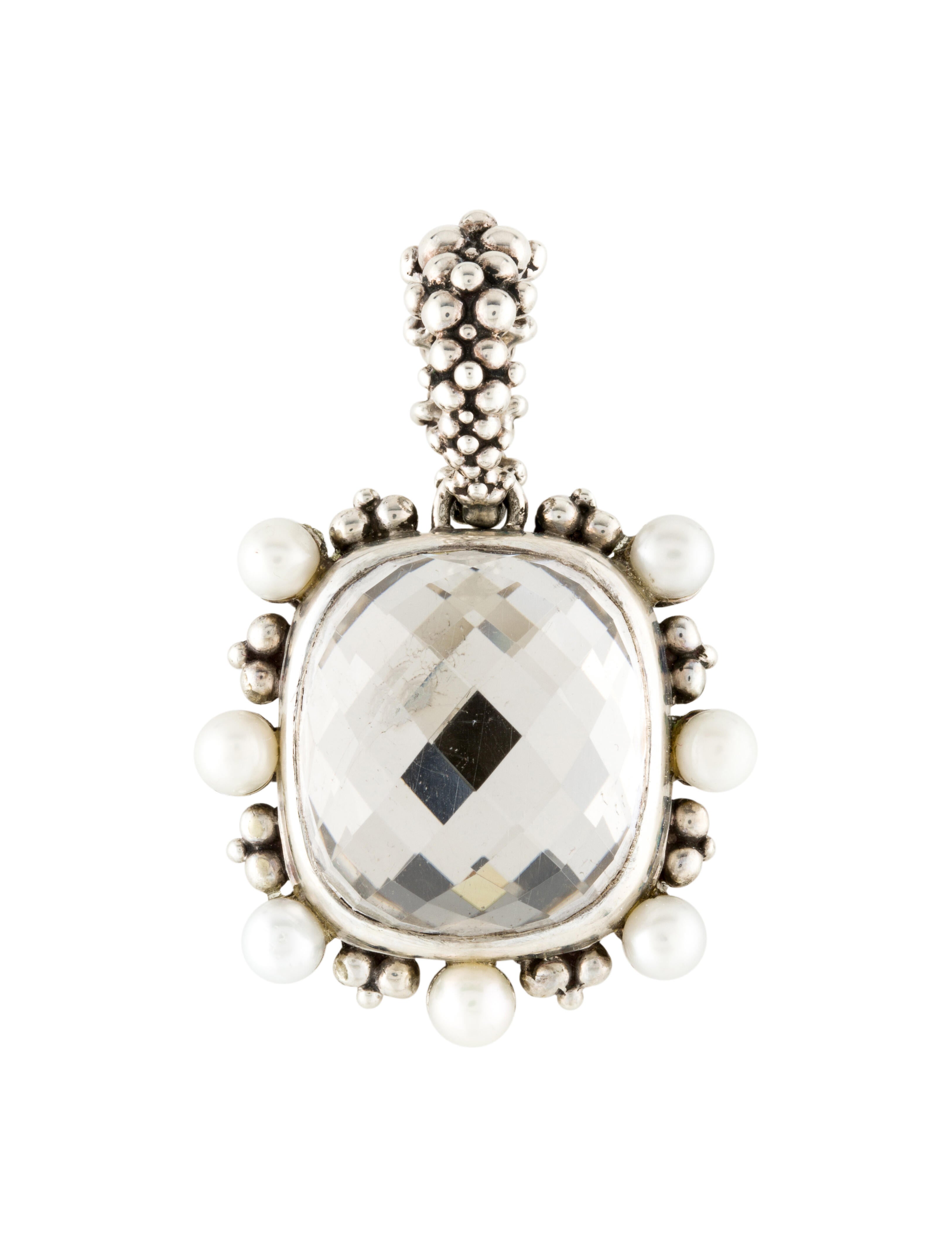 Stephen Dweck Shell & Quartz Double Necklace - Sterling Silver Pendant ...