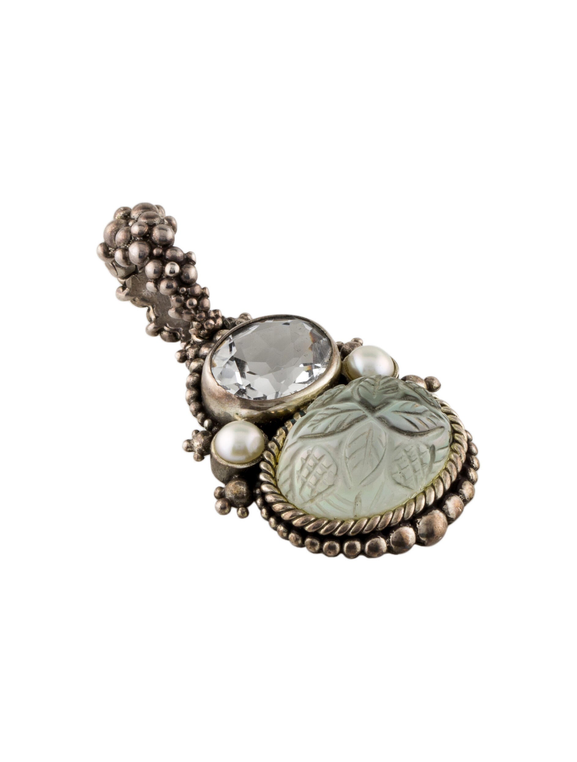 Stephen Dweck Turquoise Pendant Necklace - Bronze Pendant Necklace ...