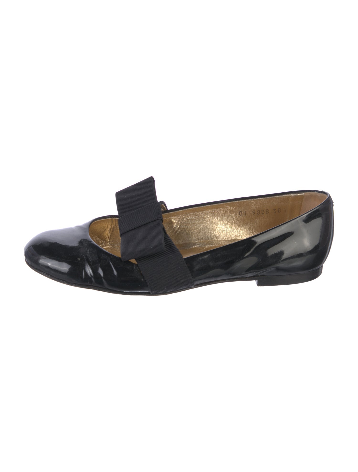Walter Steiger Patent Leather Mary Jane Flats - Black Flats, Shoes ...