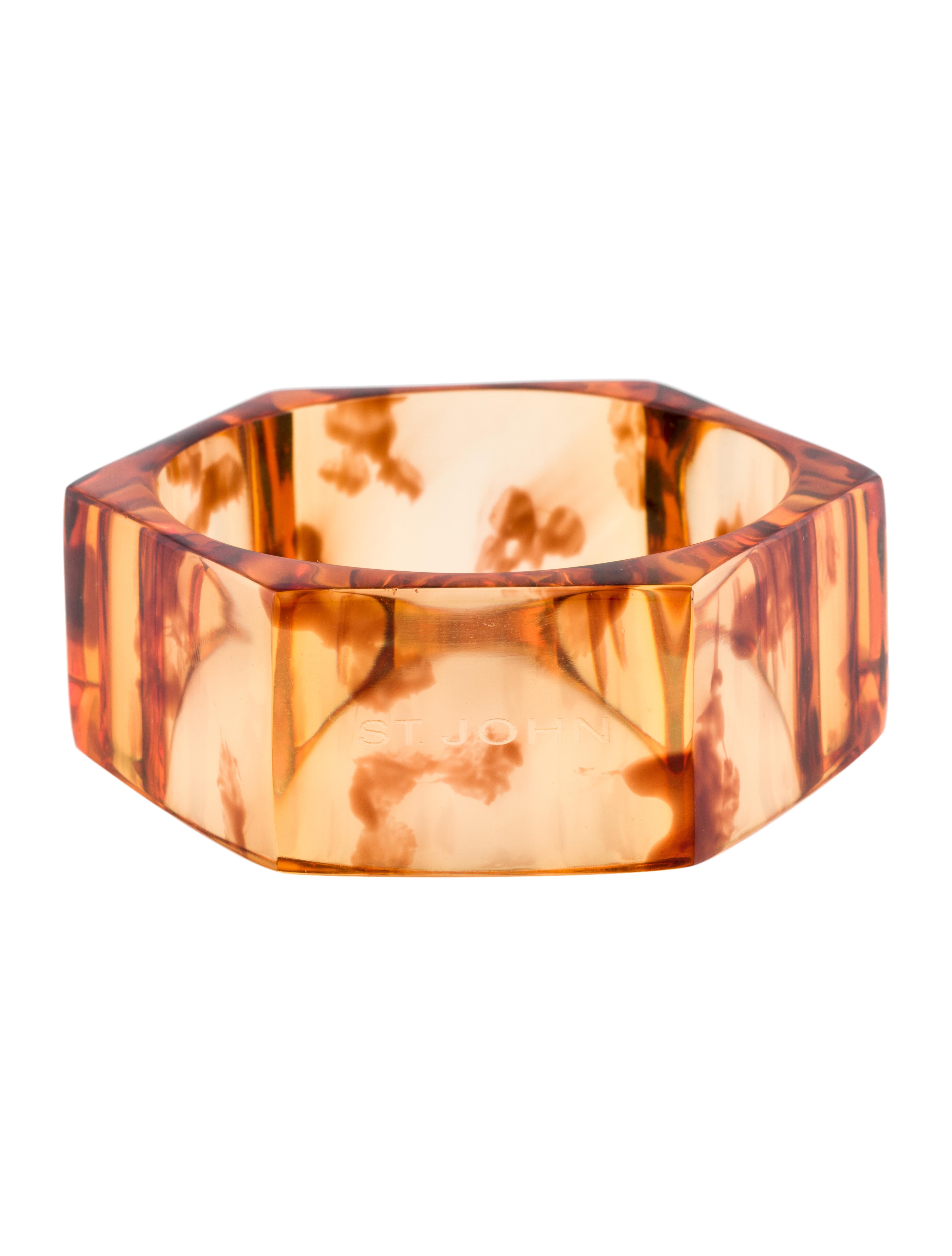 St. John Lucite Hexagon Bangle - Bangle, Bracelets - STJ161170 | The ...