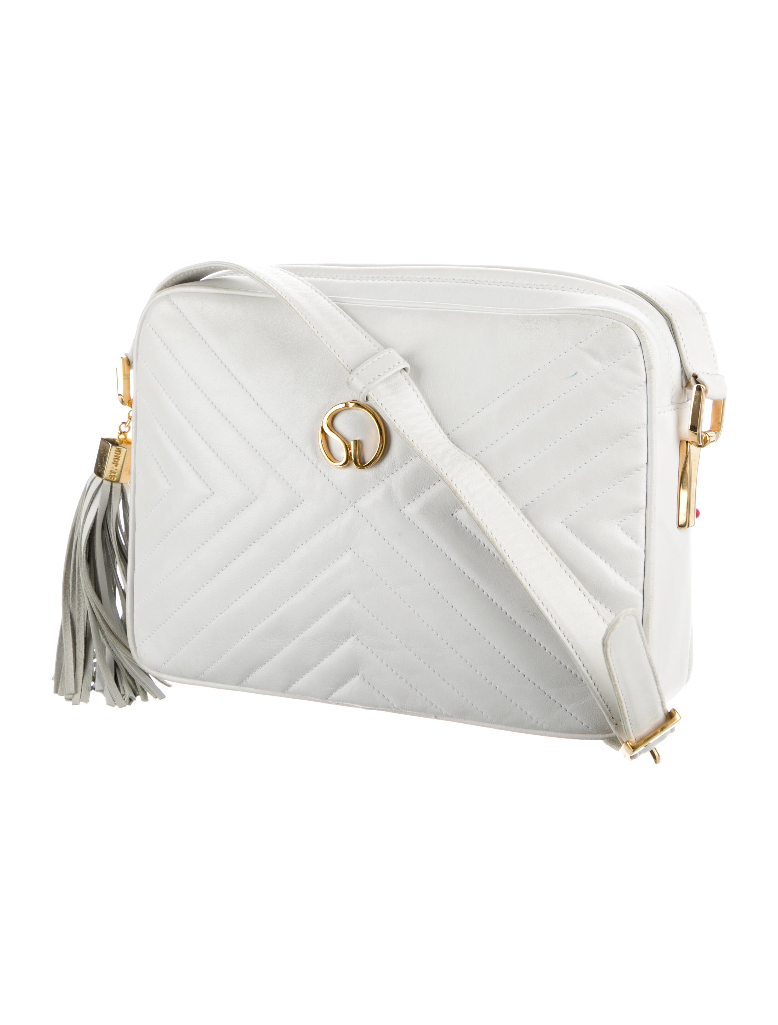 St. John Quilted Crossbody Bag - White Crossbody Bags, Handbags ...