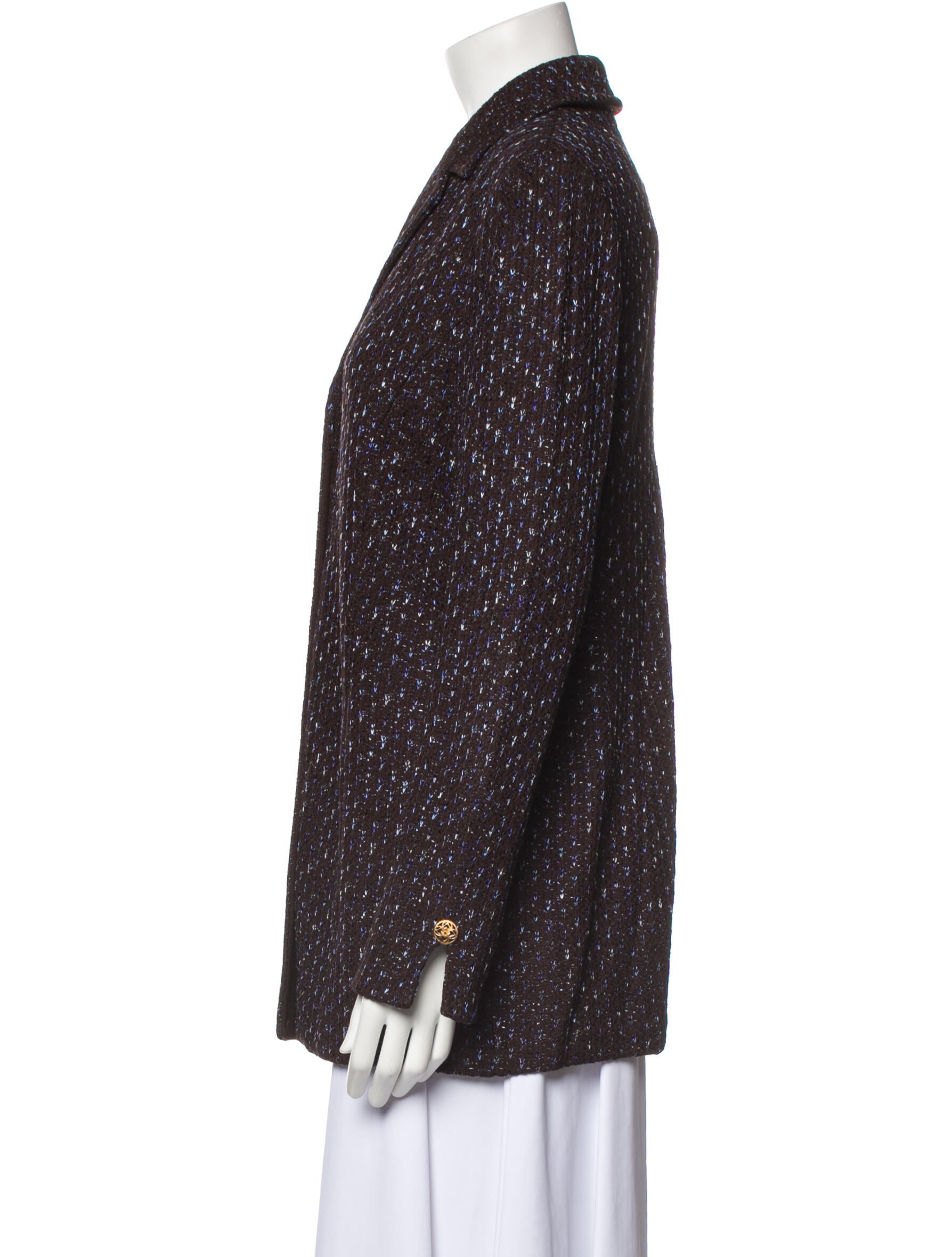 St. John Vintage Wool-Blend Jacket - Brown Jackets, Clothing - STJ21468 ...