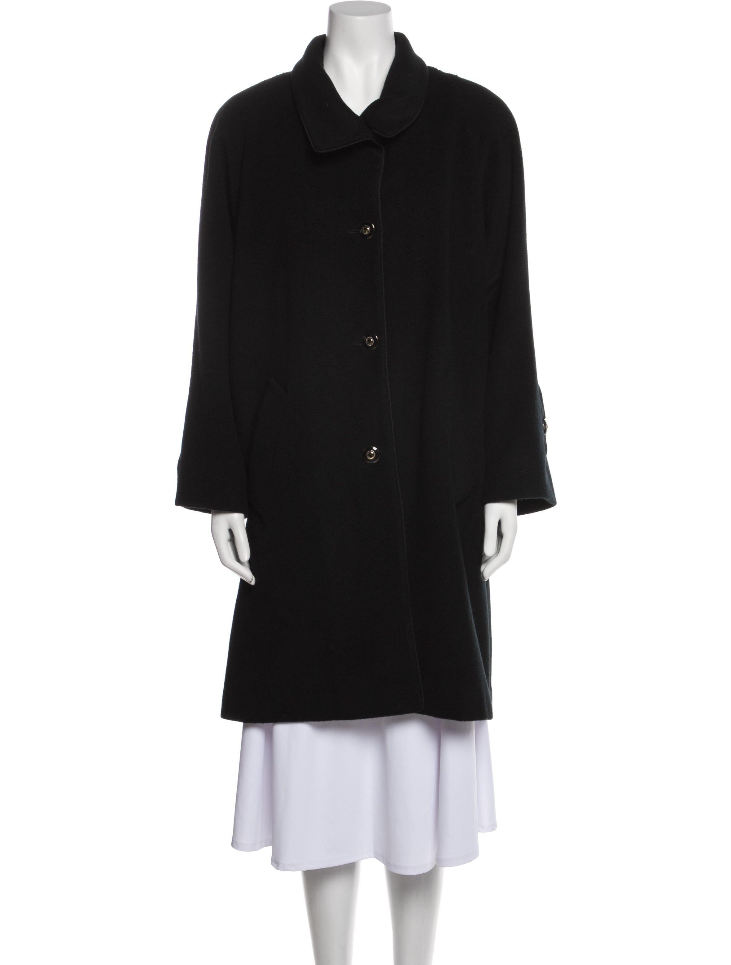 St. John Coat - Black Coats, Clothing - STJ173690 | The RealReal
