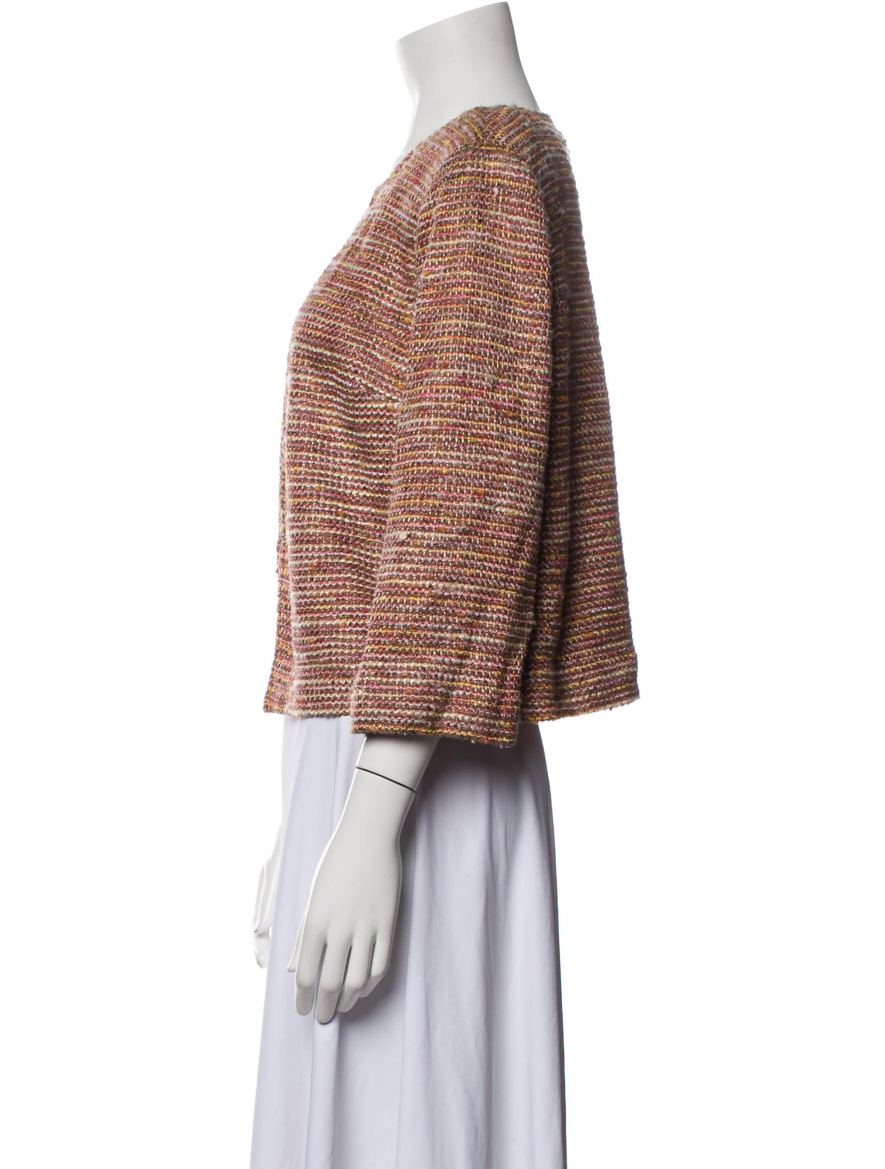 Milly Tweed Pattern Evening Jacket - White Jackets, Clothing - WM659269 ...