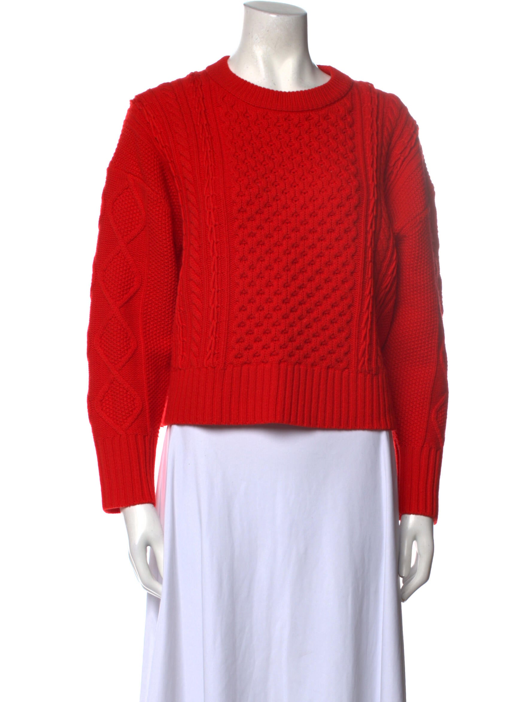 St. John Crew Neck Sweater - Orange Knitwear, Clothing - STJ189527 ...