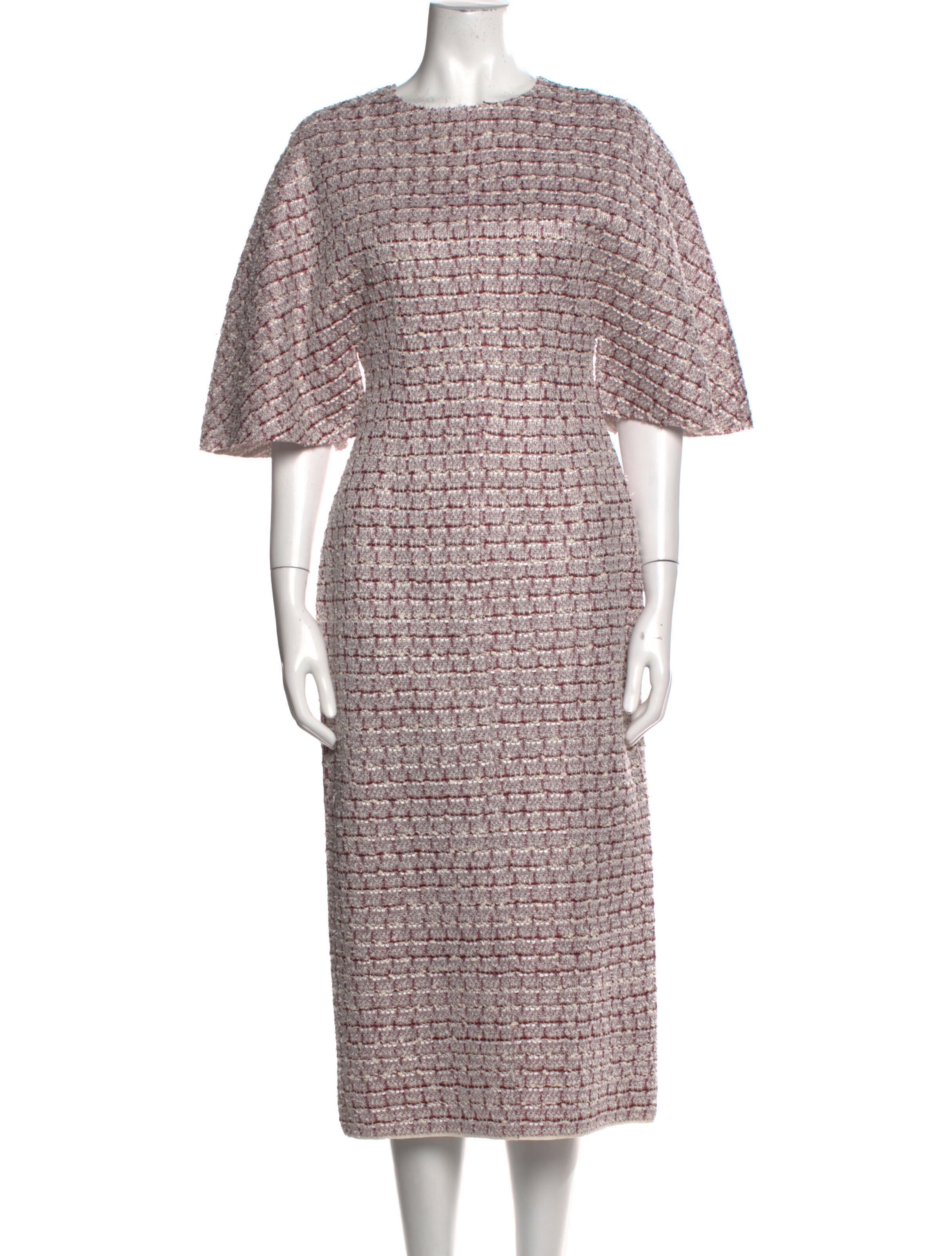 St. John Printed Long Dress w/ Tags - Burgundy Dresses, Clothing ...