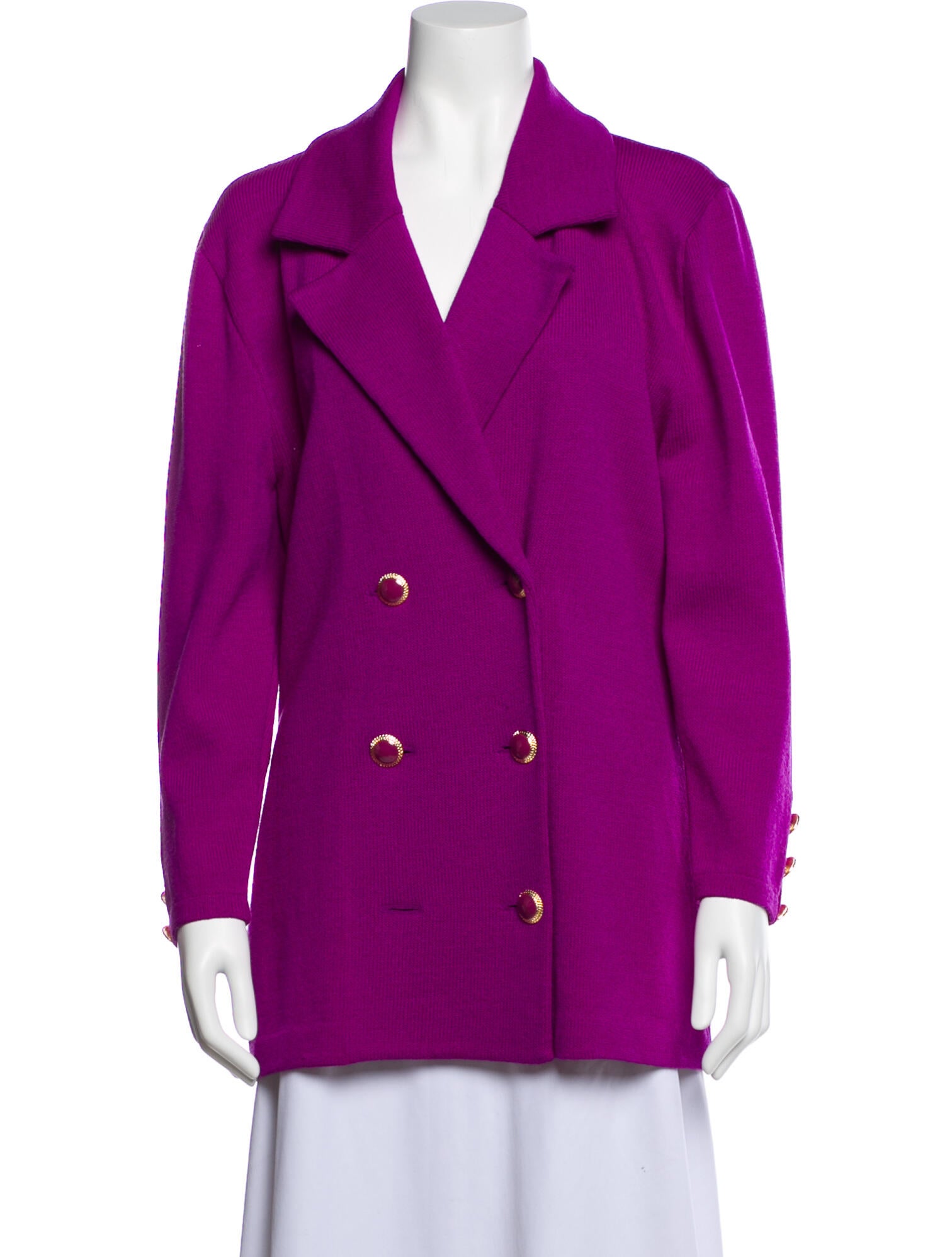 St. John Peacoat - Purple Coats, Clothing - STJ201931 | The RealReal