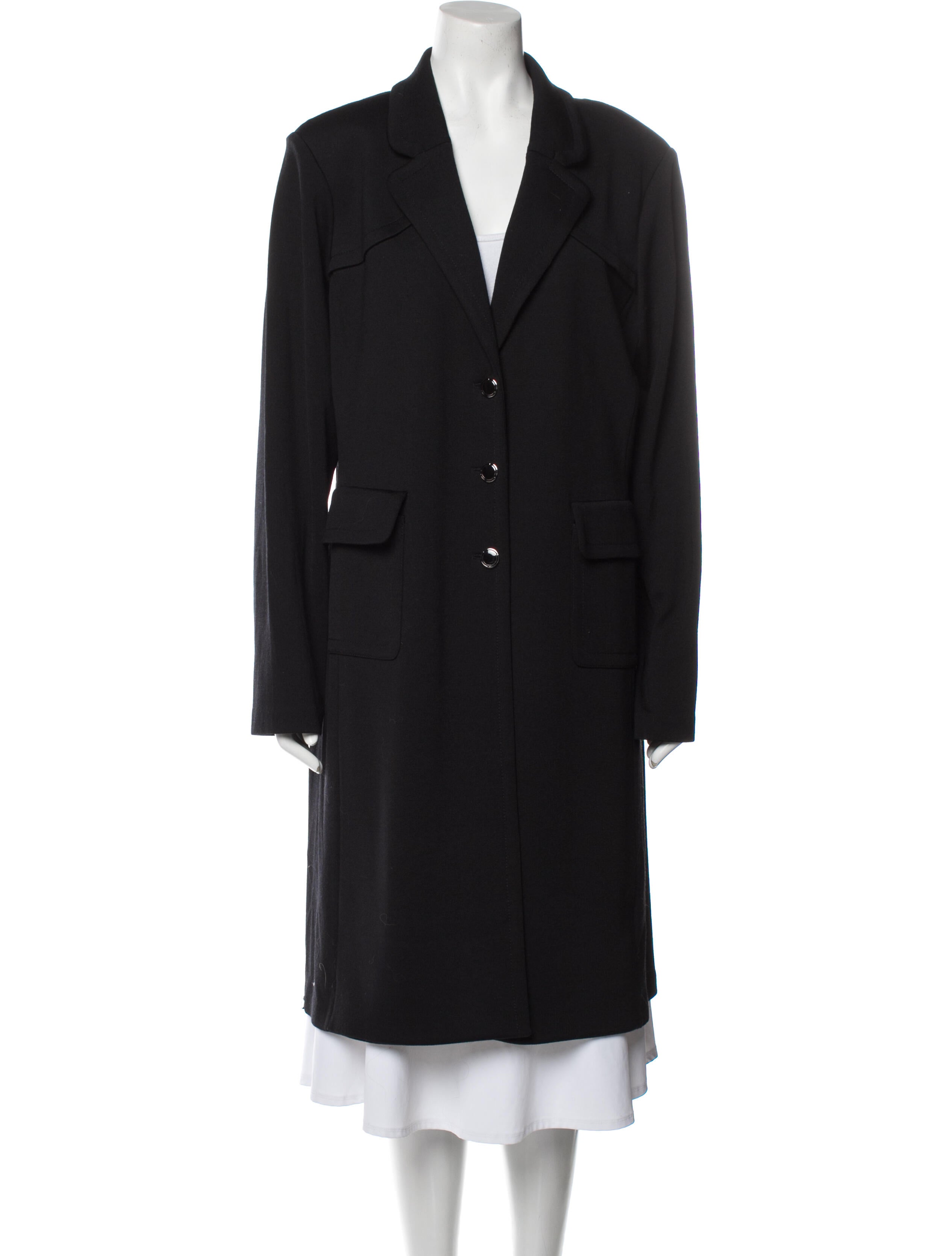 St. John Coat - Black Coats, Clothing - STJ206050 | The RealReal