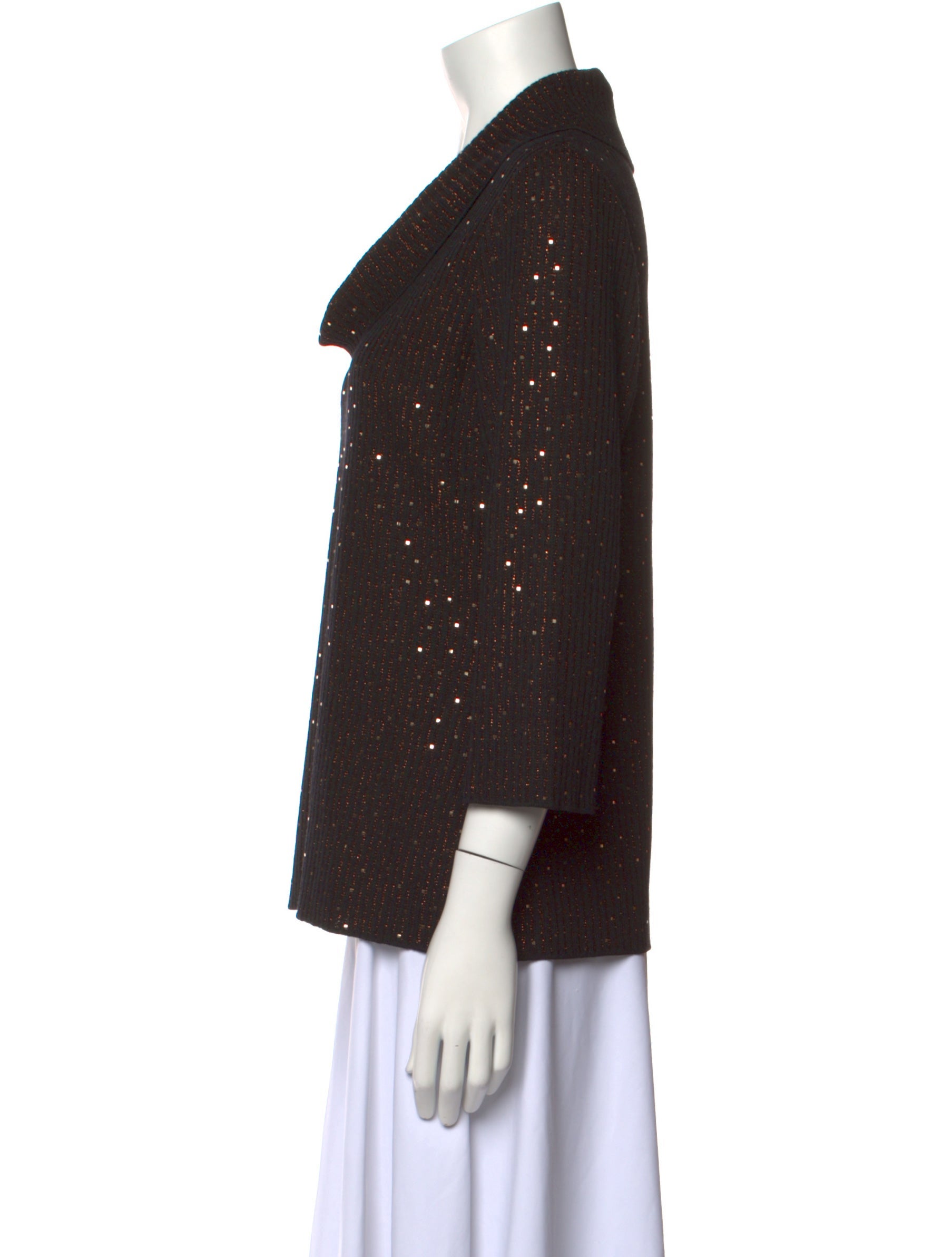 St. John V-Neck Sweater - Black Knitwear, Clothing - STJ285237 | The ...