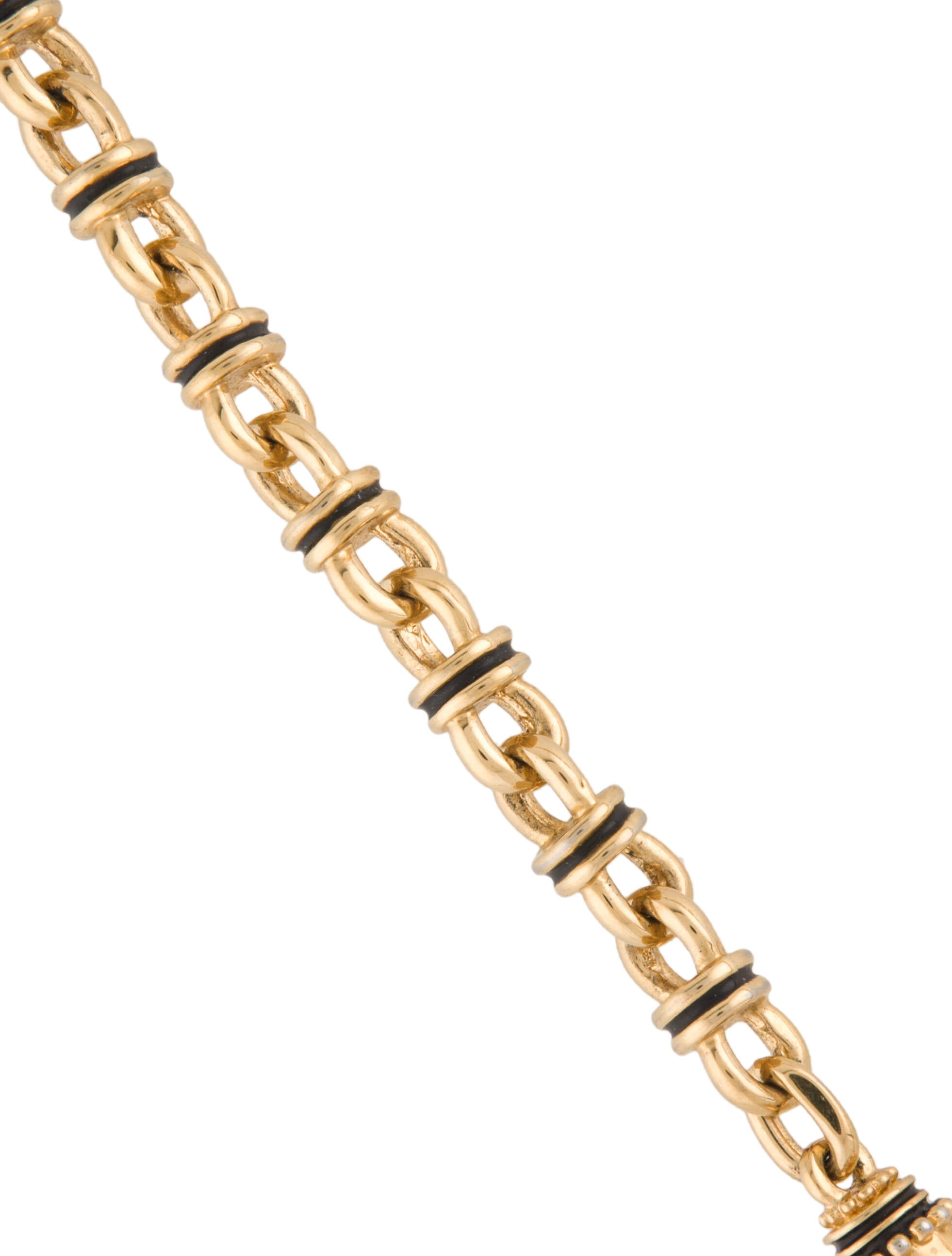 St. John Enamel Chain Necklace - Gold-Tone Metal Chain, Necklaces ...