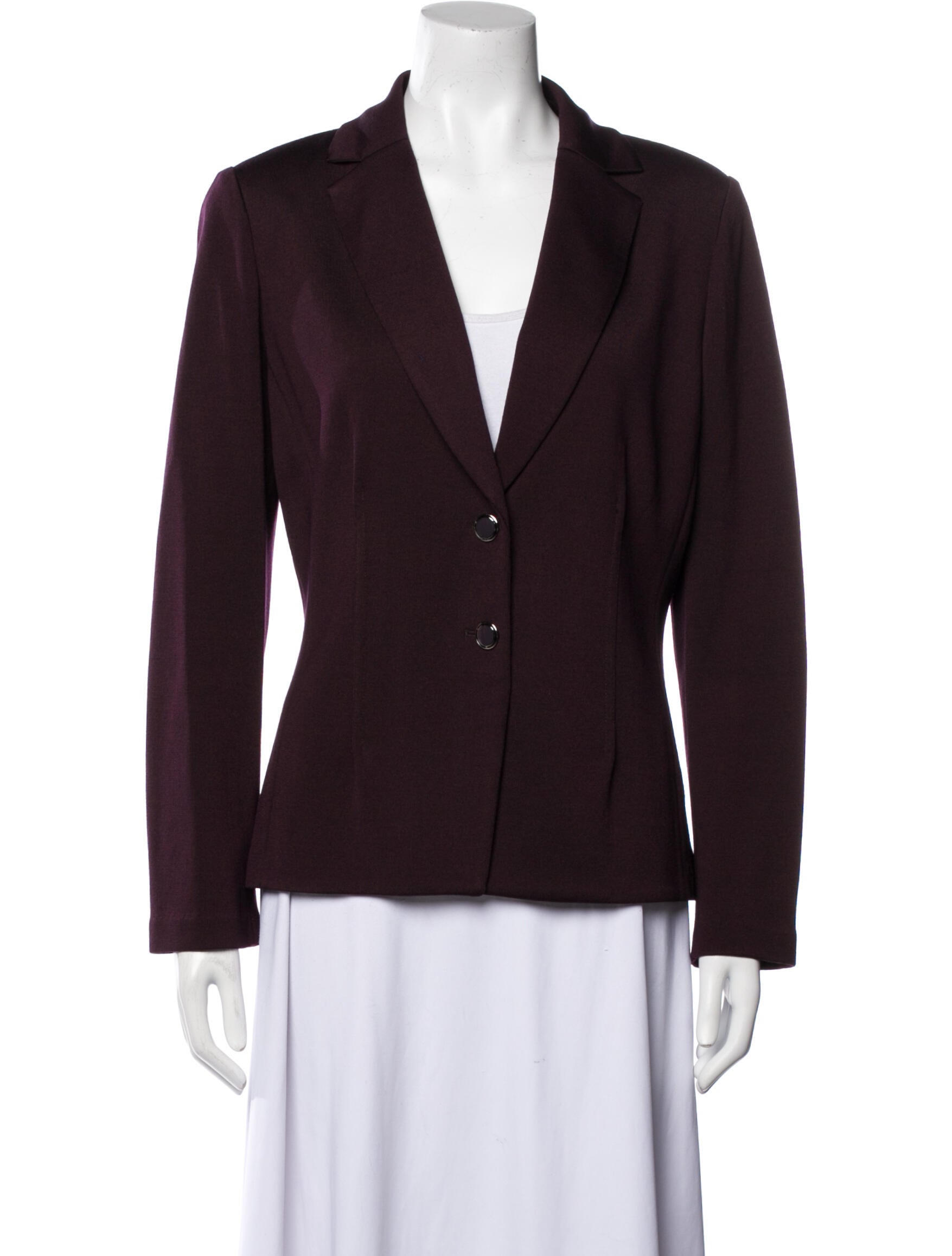 St. John Blazer - Purple Jackets, Clothing - STJ217561 | The RealReal