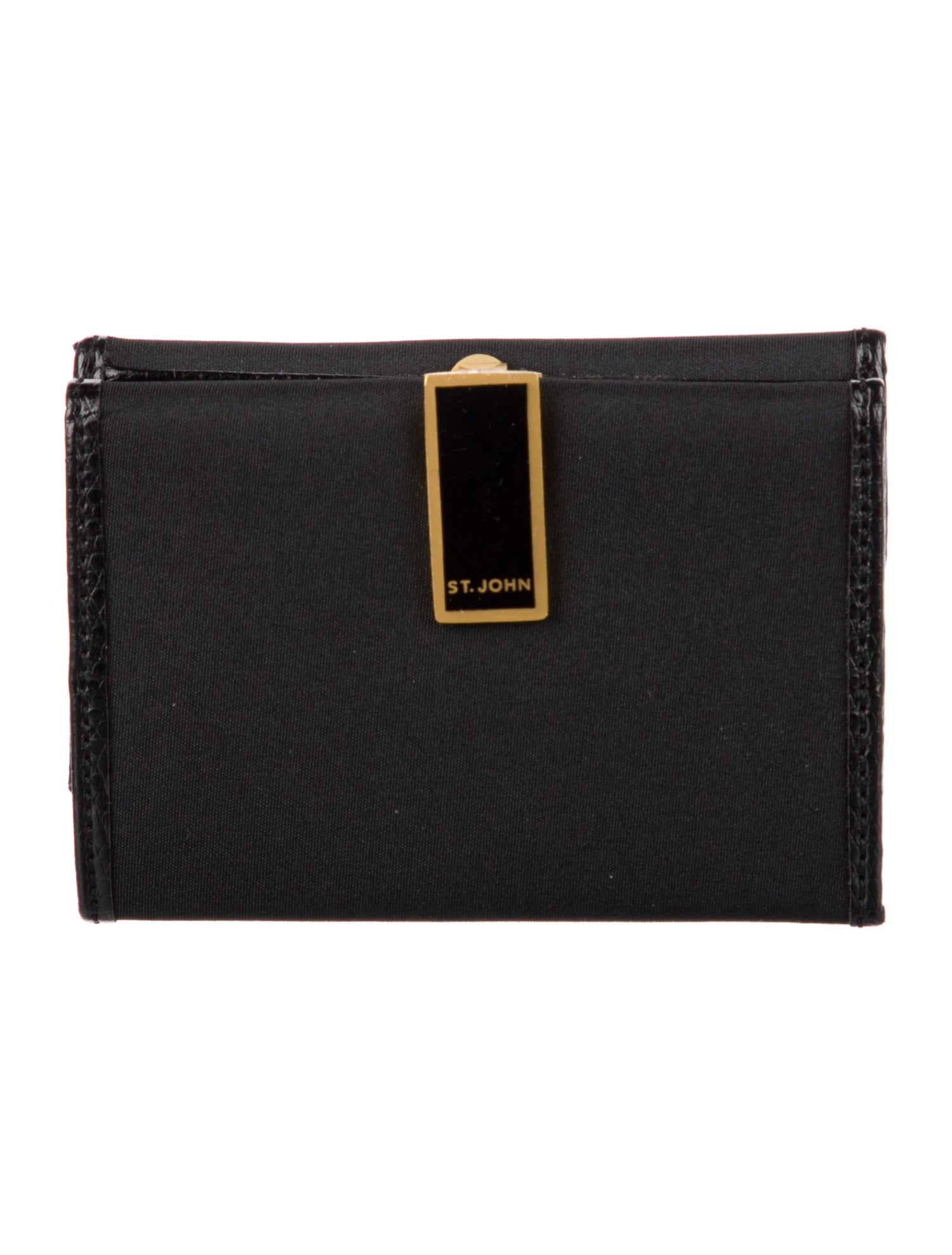 St. John Satin Bifold Wallet - Black Wallets, Accessories - STJ222052 ...