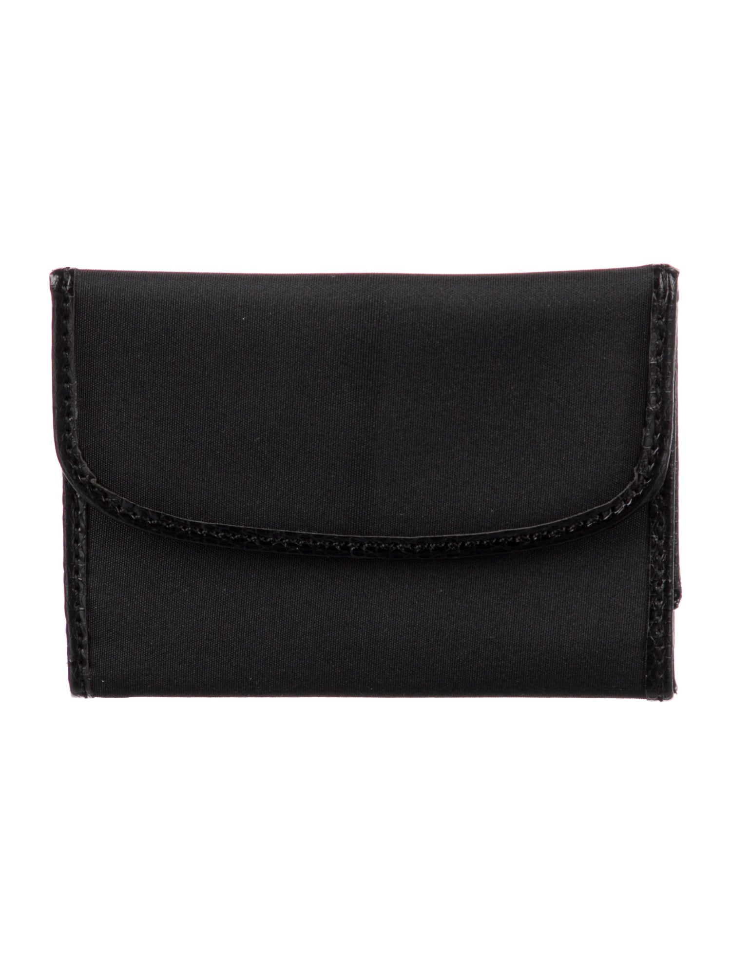 St. John Satin Bifold Wallet - Black Wallets, Accessories - STJ222052 ...