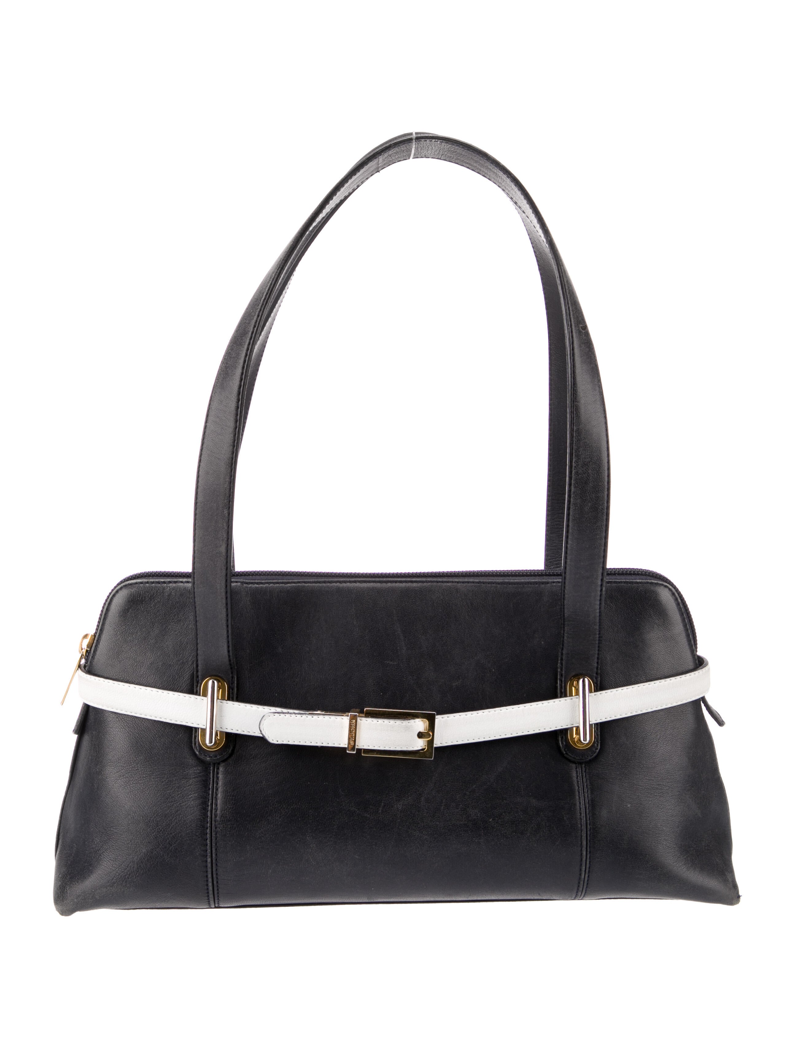 St. John Leather Shoulder Bag - Blue Shoulder Bags, Handbags ...