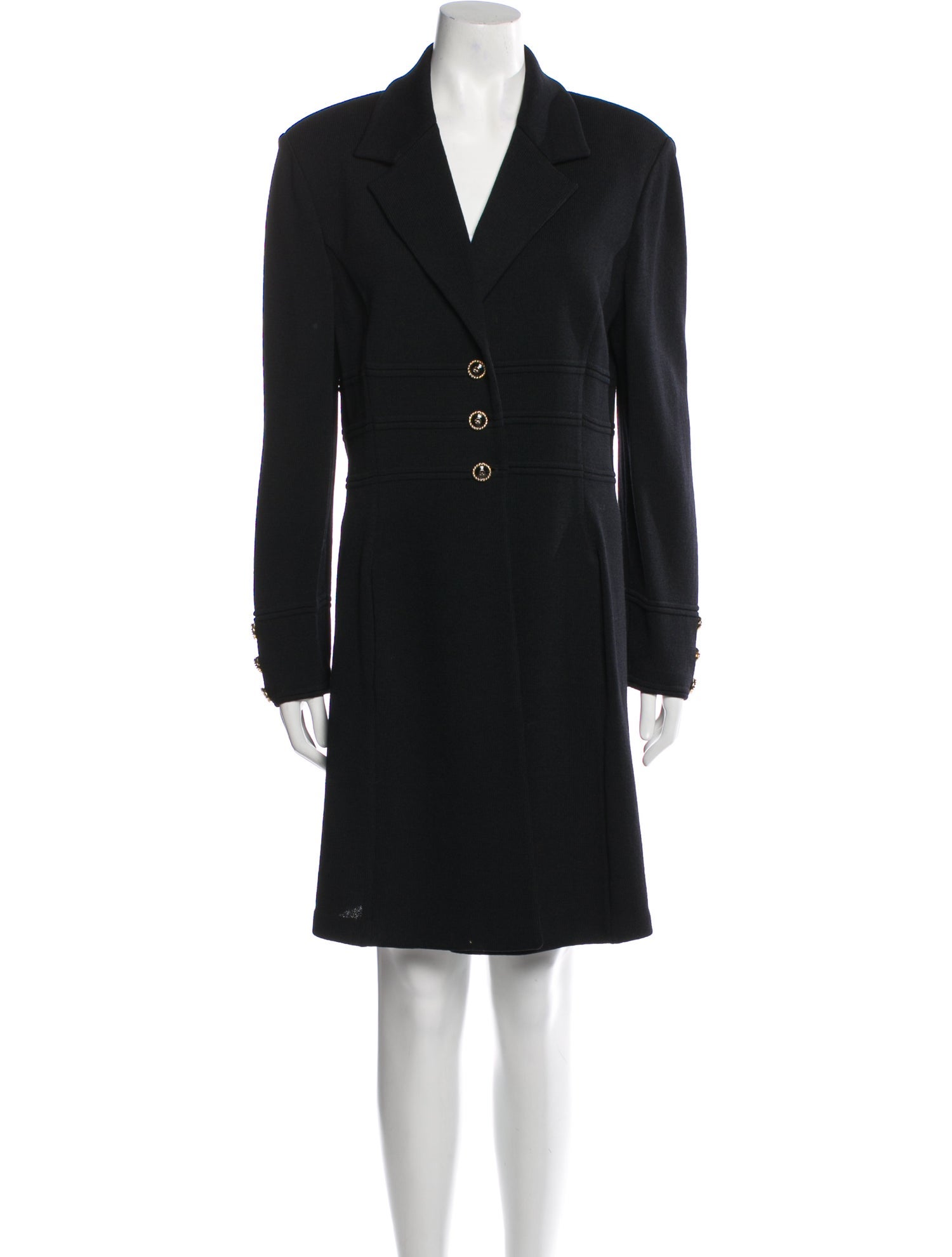 St. John Coat - Black Coats, Clothing - STJ224770 | The RealReal