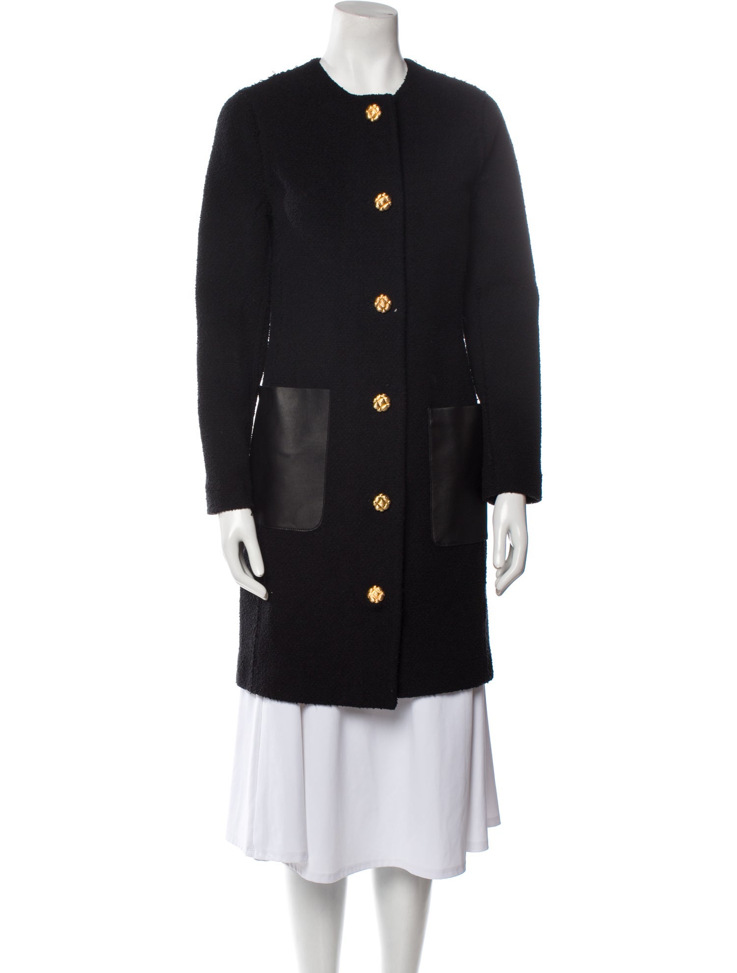 St. John Coat - Black Coats, Clothing - STJ231582 | The RealReal