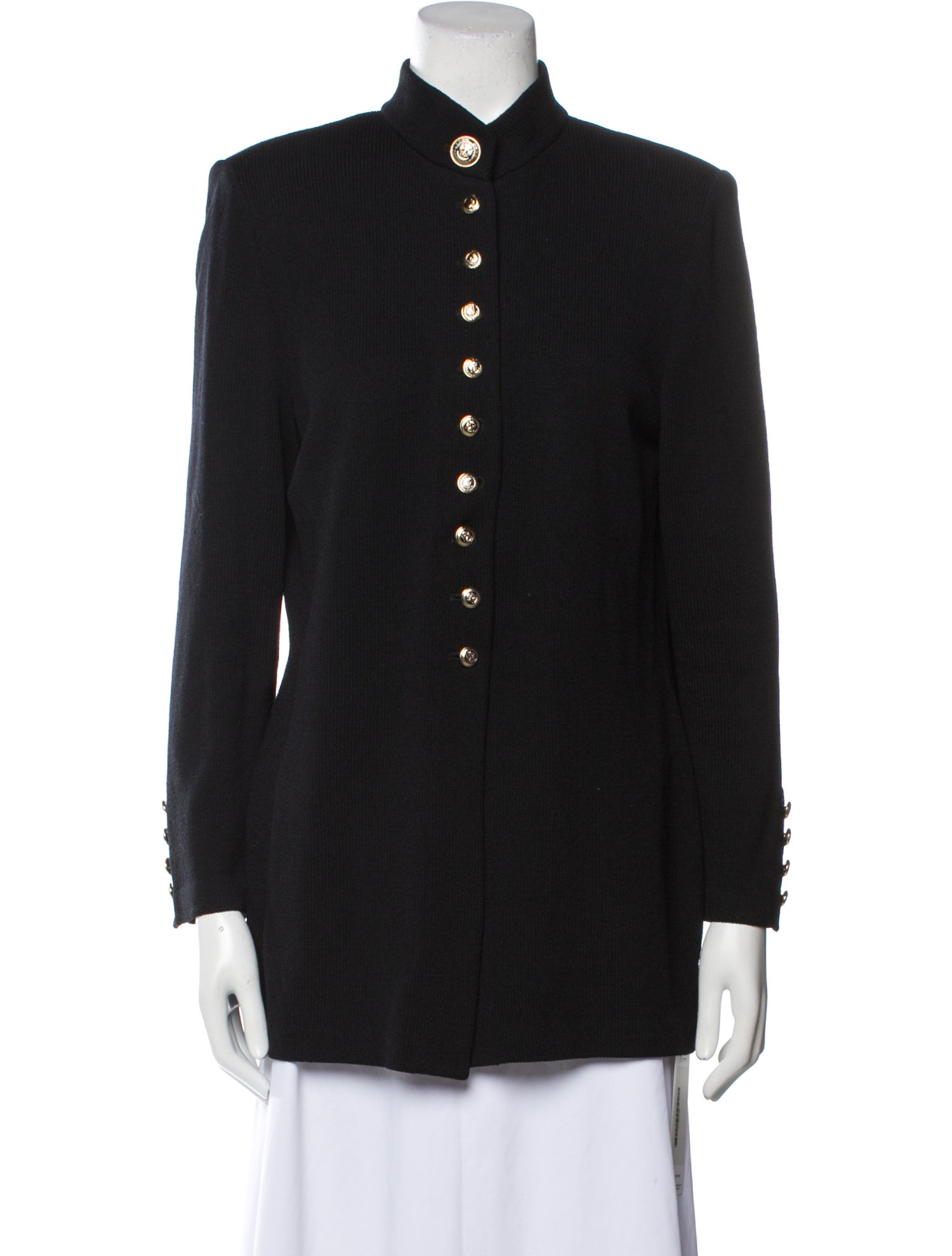 Akris Silk Tweed Pattern Evening Jacket - Blue Jackets, Clothing ...